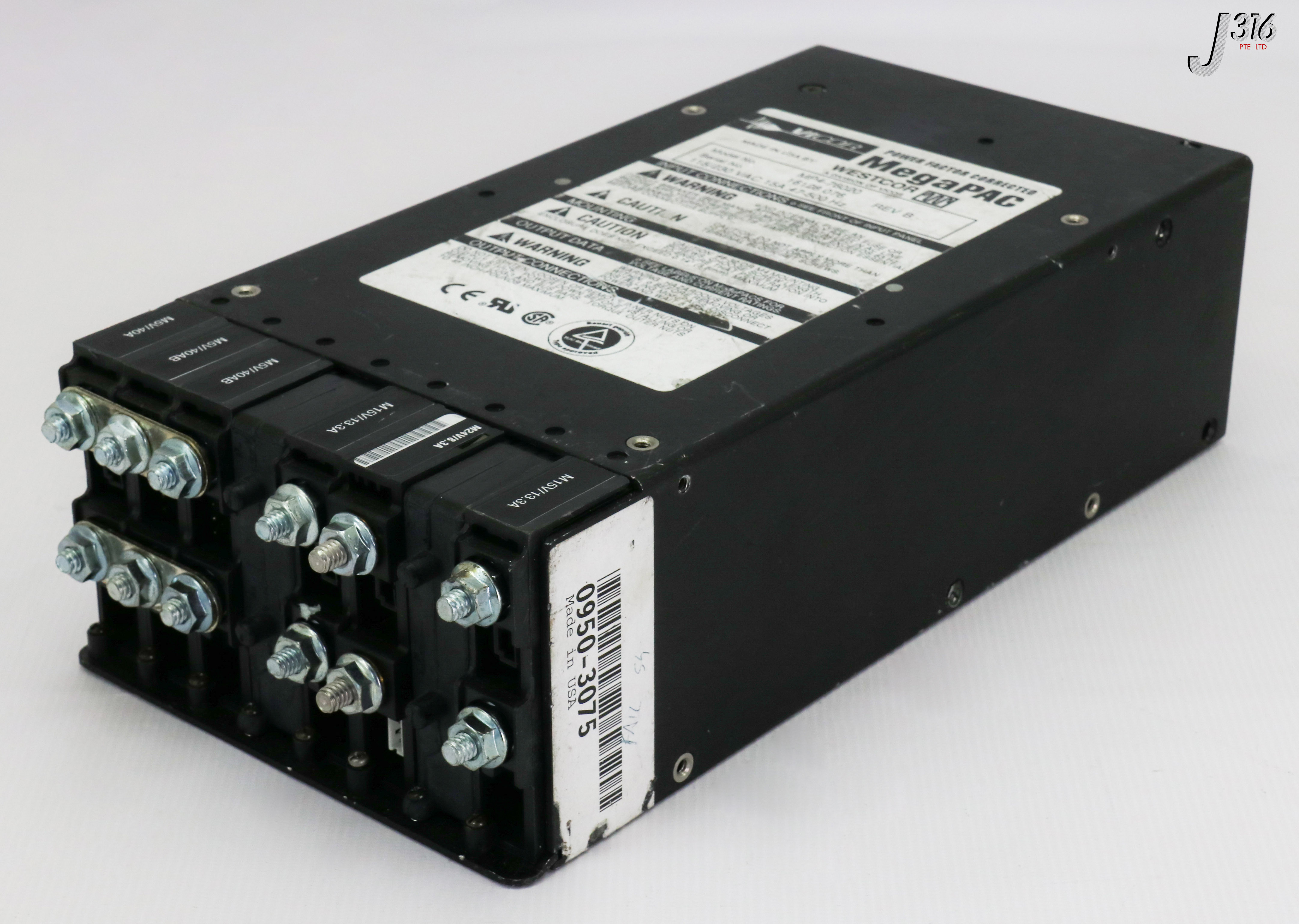 870 VICOR PFC MEGAPAC POWER SUPPLY, 115/230 VAC 15A 47-500HZ, 0950-3075 ...