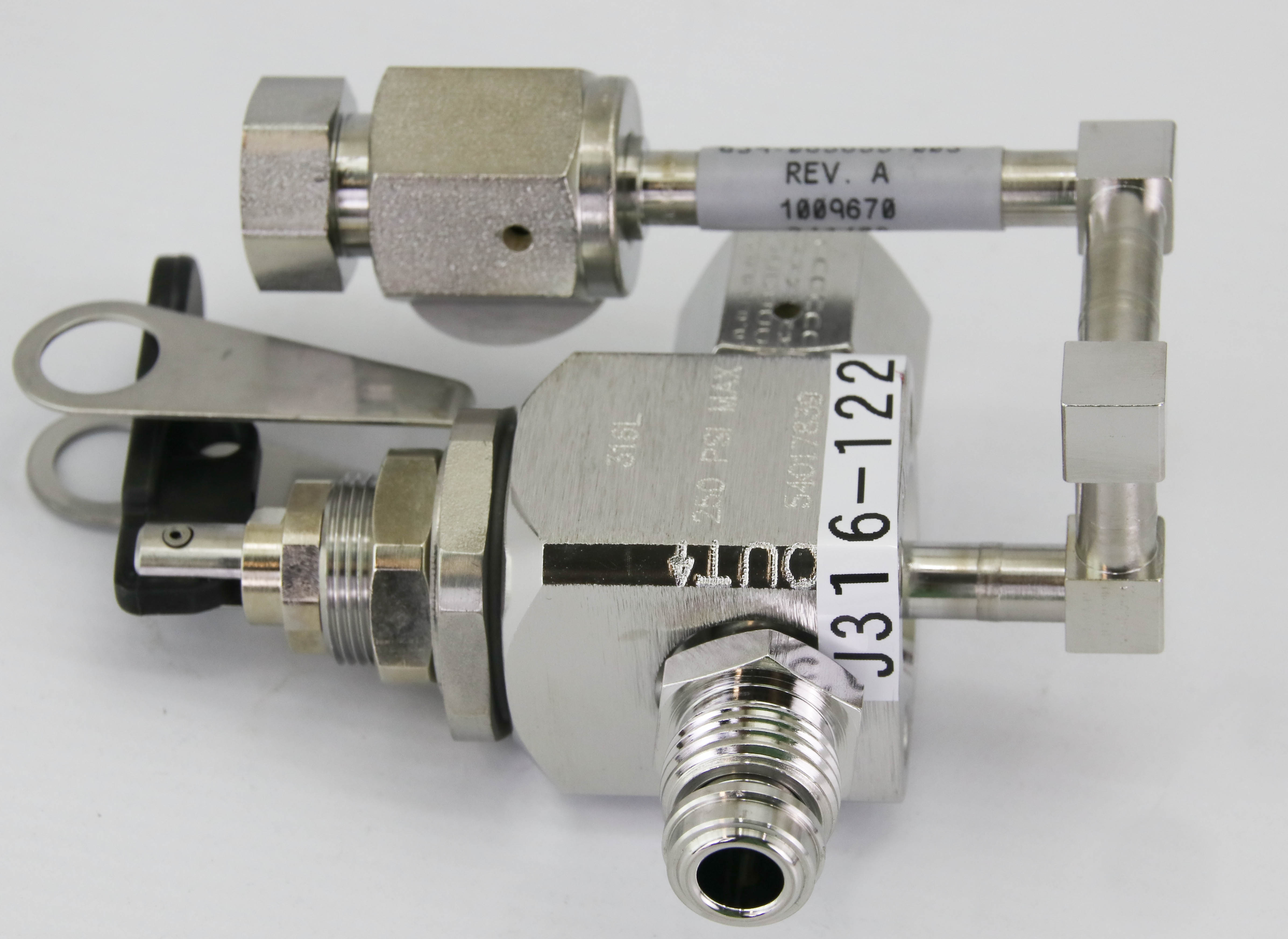 12255 VERIFLO 930 DIAPHRAGM VALVE W/ LAM WLDMT 839-065655-003, 250 PSI ...
