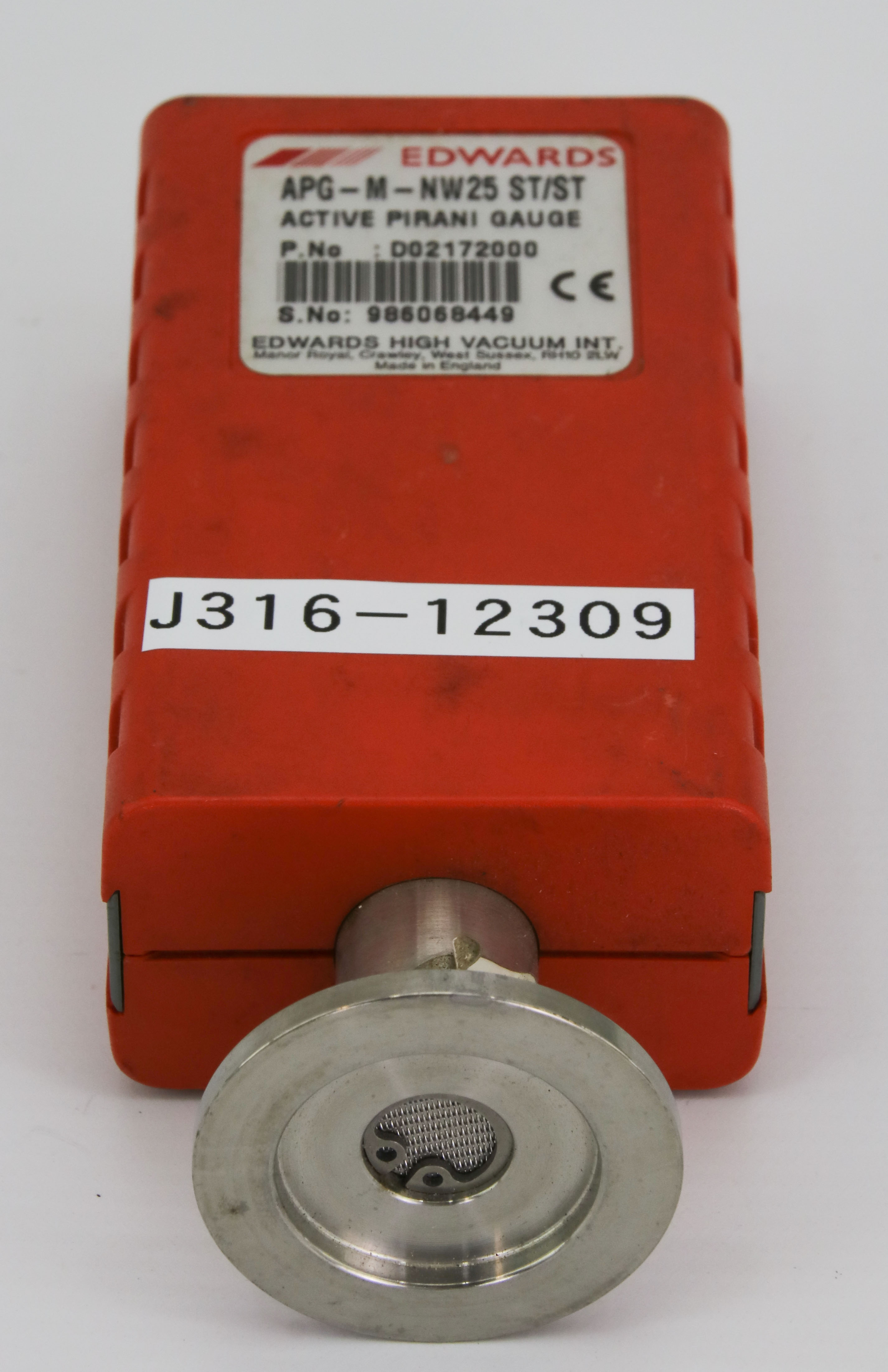 12309 EDWARDS ACTIVE PIRANI GAUGE, P/N: D02172000 APG-M-NW25 ST/ST ...