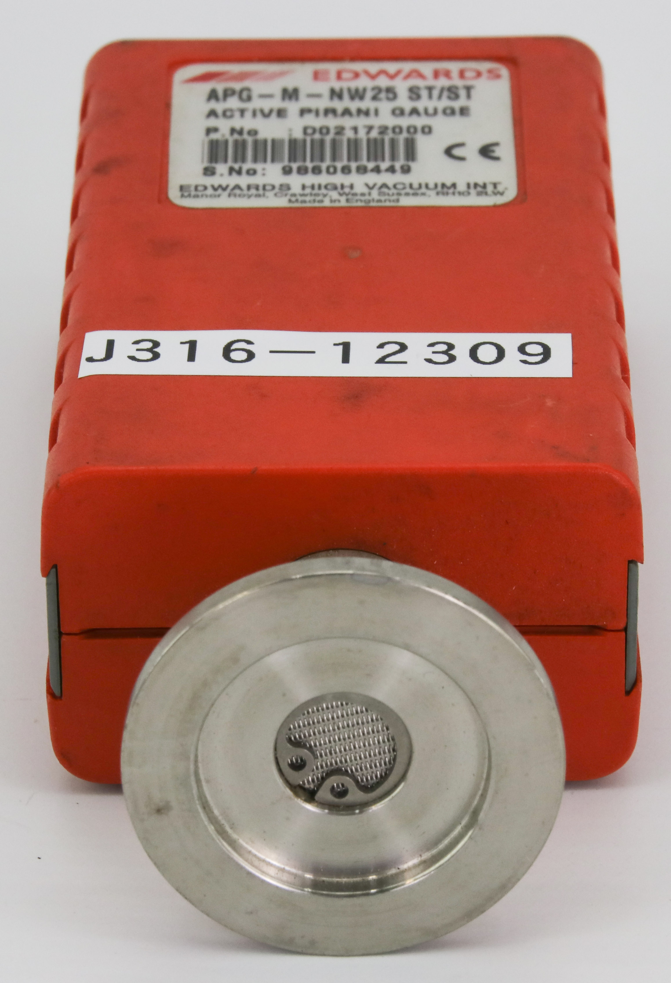 12309 EDWARDS ACTIVE PIRANI GAUGE, P/N: D02172000 APG-M-NW25 ST/ST ...