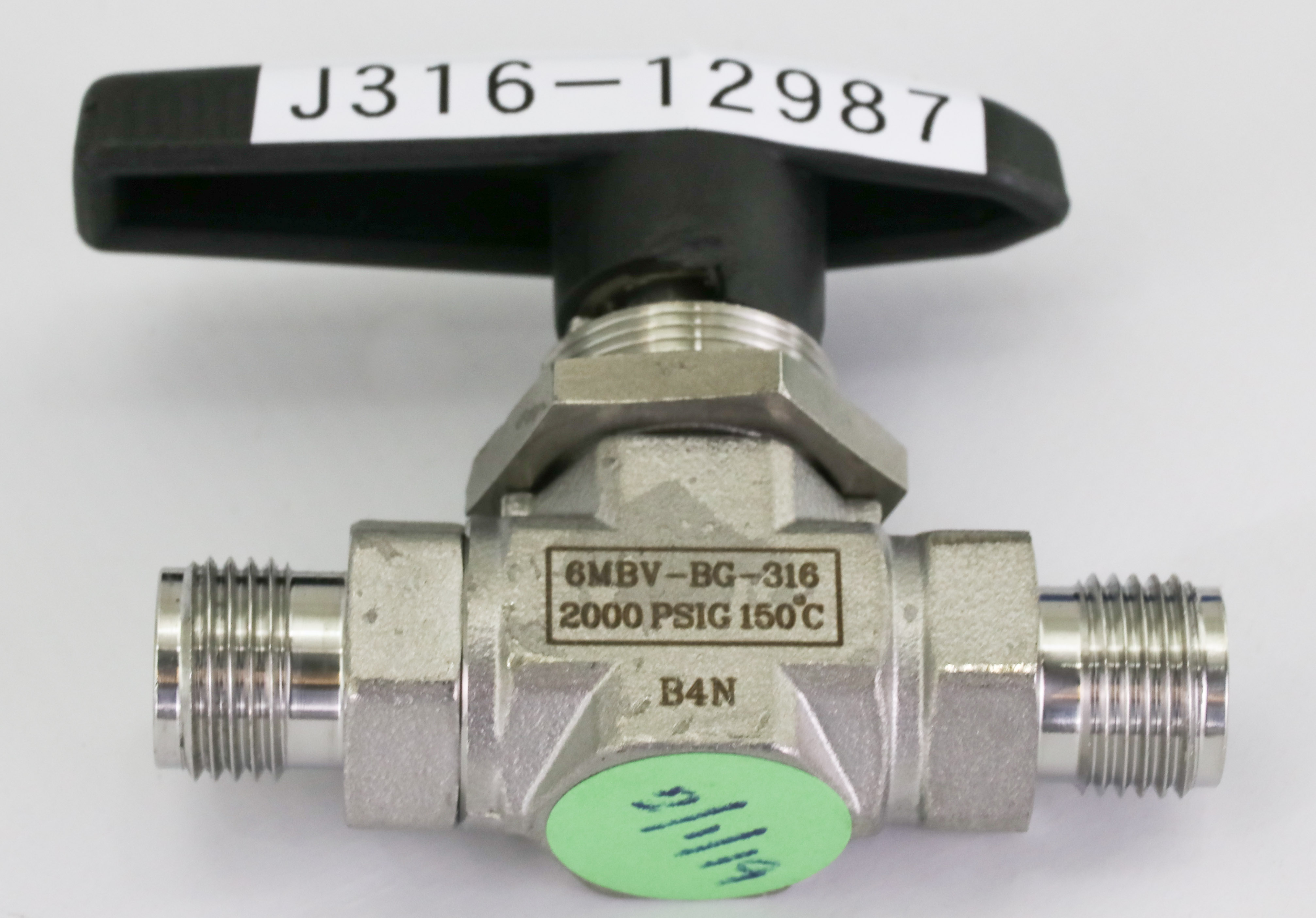 12987 OHNO FERRULE BALL VALVE, 2000 PSIG 150°C 6MBV-BG-316 – J316Gallery