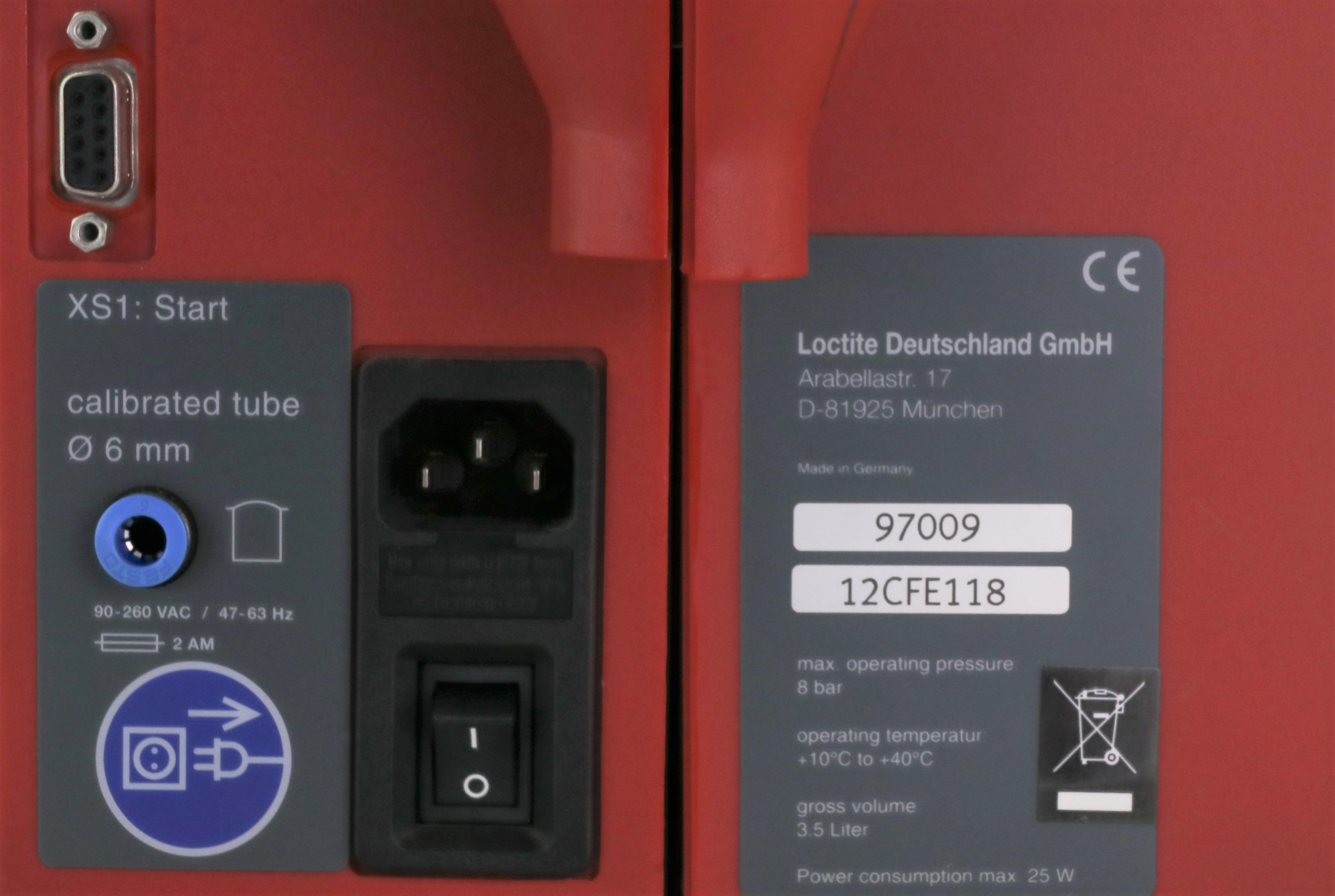 12997 LOCTITE INTEGRATED SEMI-AUTOMATIC DISPENSING SYSTEM (PARTS) 97009 ...