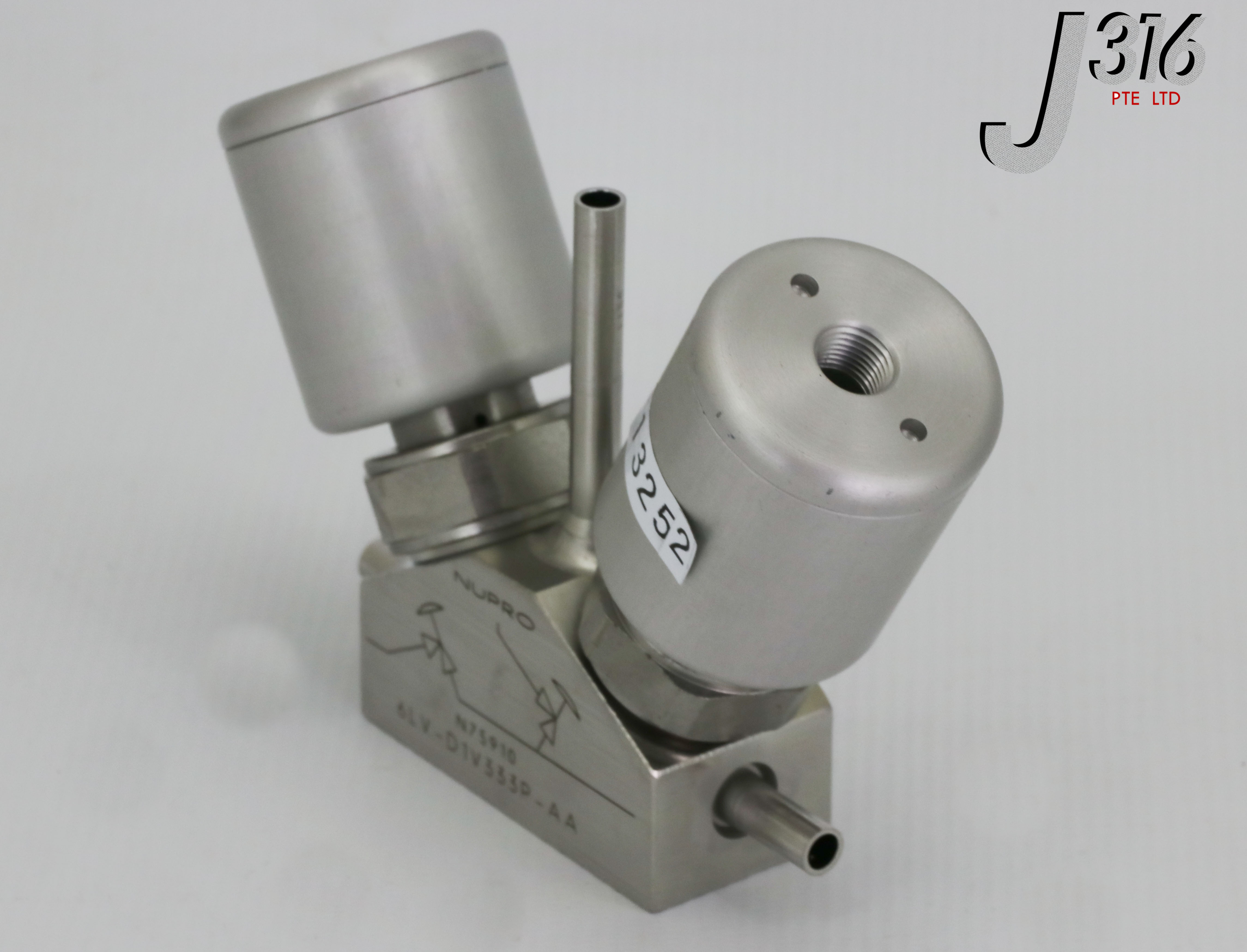 13252 NUPRO DIAPHRAGM BLOCK VALVE, ¼” BUTT WELD 6LV-D1V333P-AA ...