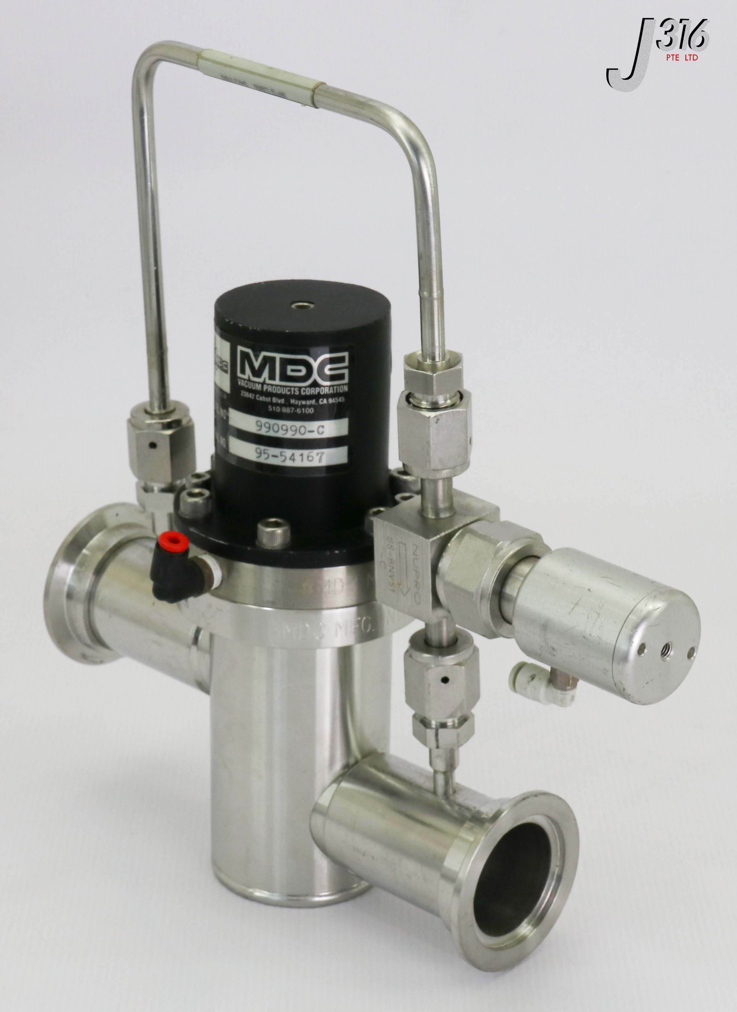 16344 MDC SPECIAL INLINE NW 40 VALVE W/ 0050-40015, SS-BNV51-C 990990-C ...