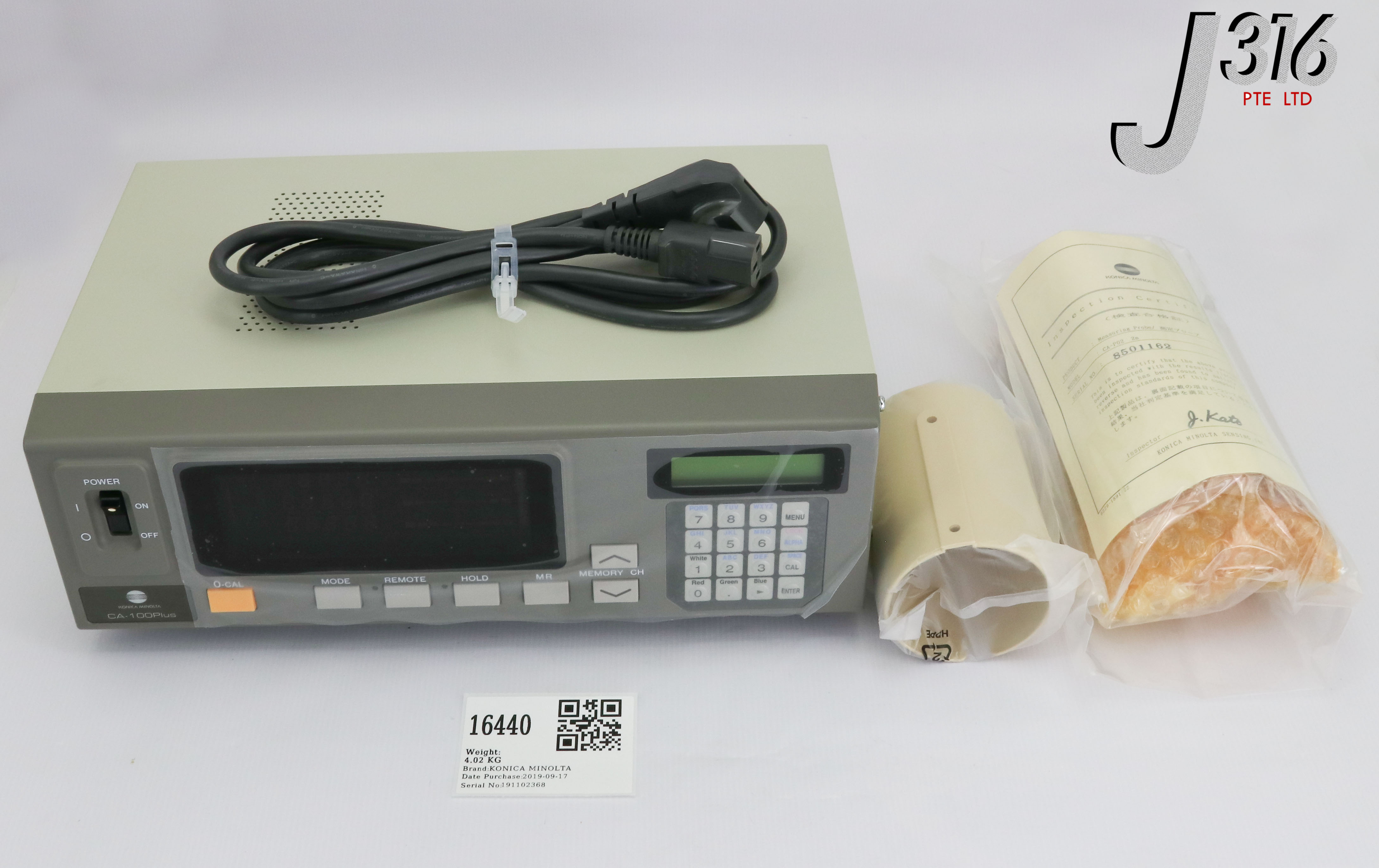 16440 KONICA MINOLTA CRT COLOR ANALYZER W/ PROBE, CA-P02 2M (NEW) CA ...