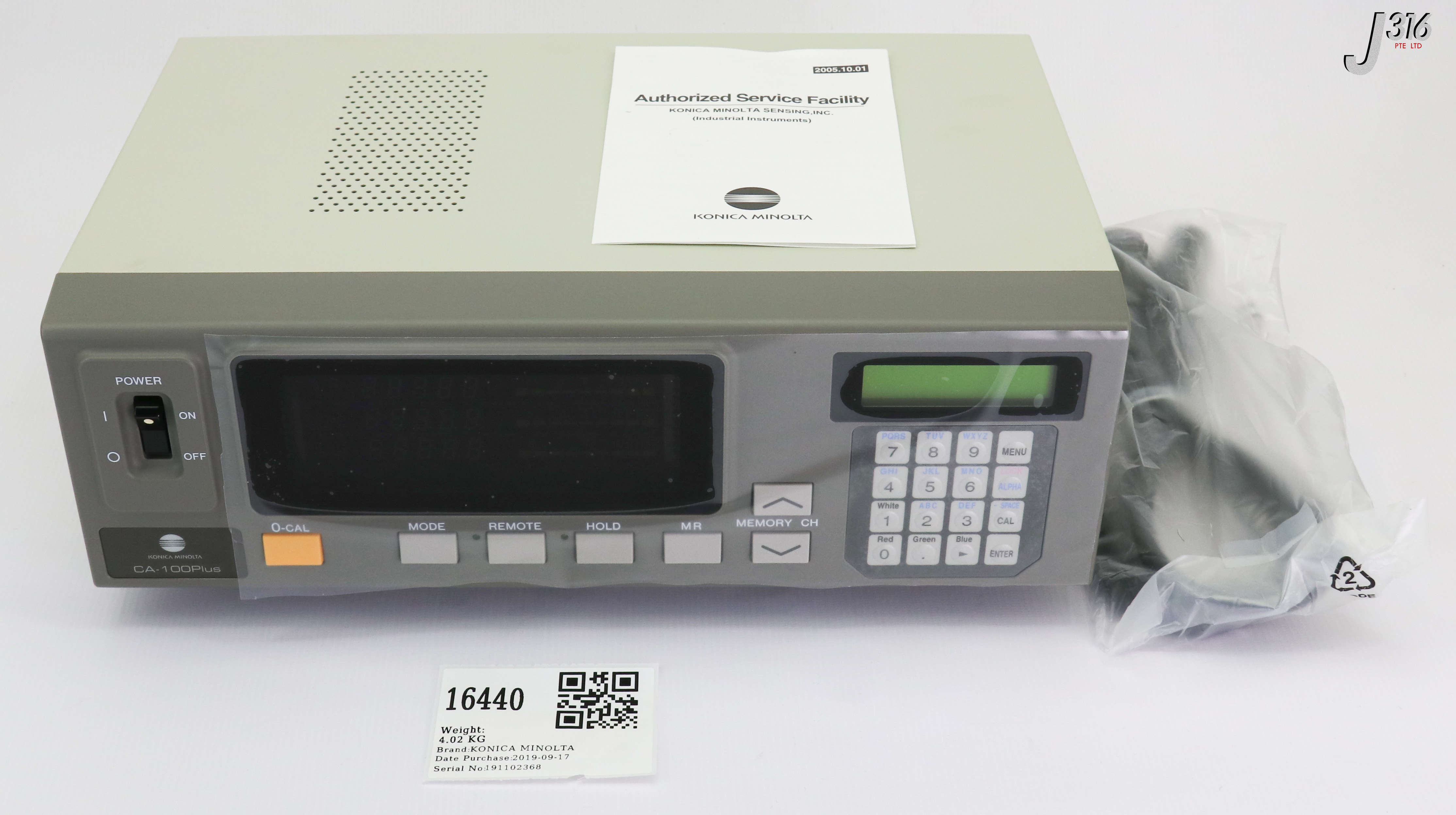 16440 KONICA MINOLTA CRT COLOR ANALYZER W/ PROBE, CA-P02 2M (NEW) CA ...