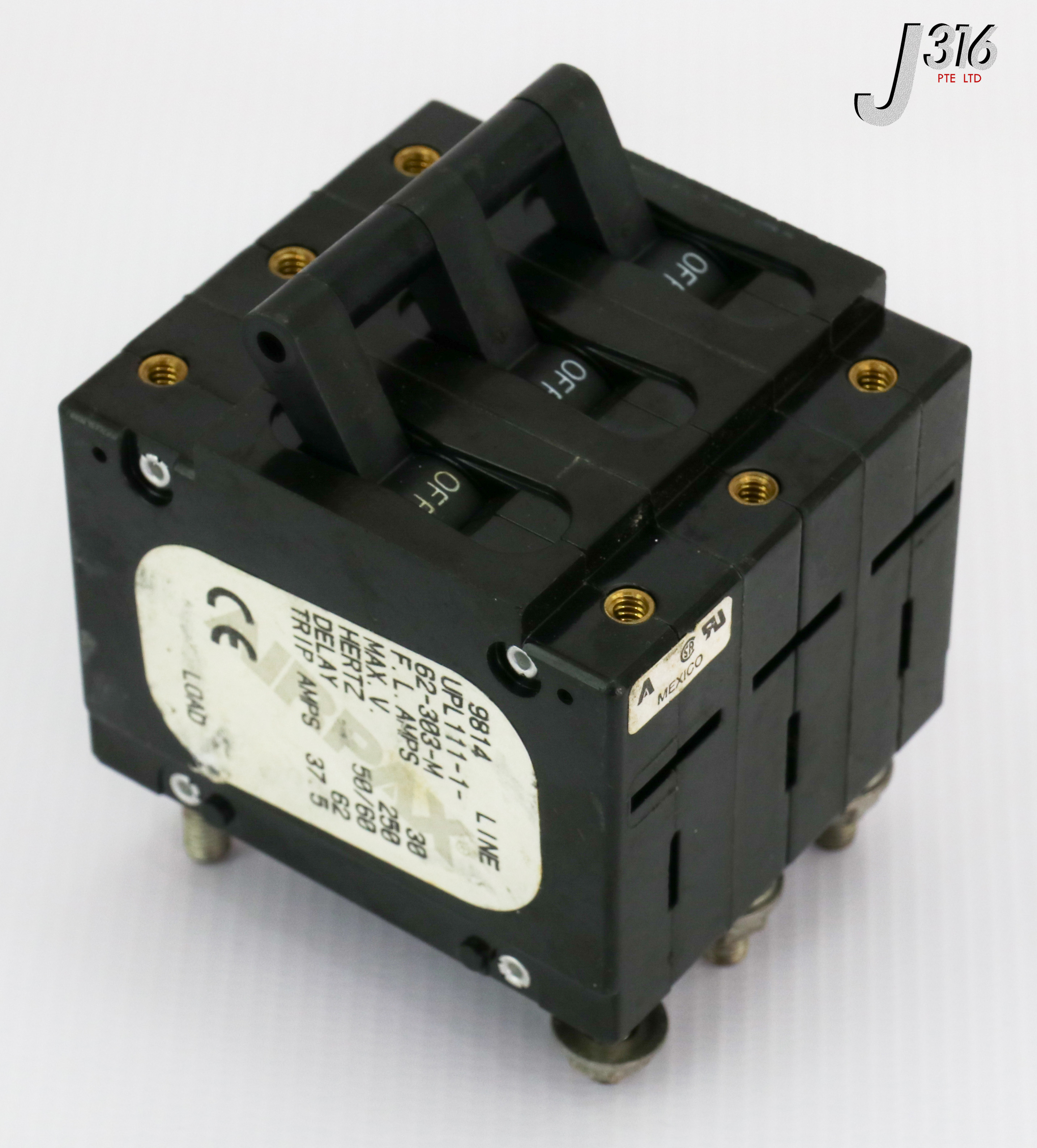 16810 AIRPAX CIRCUIT BREAKER, 3 POLE, 30A UPL111-1-62-303-M – J316Gallery