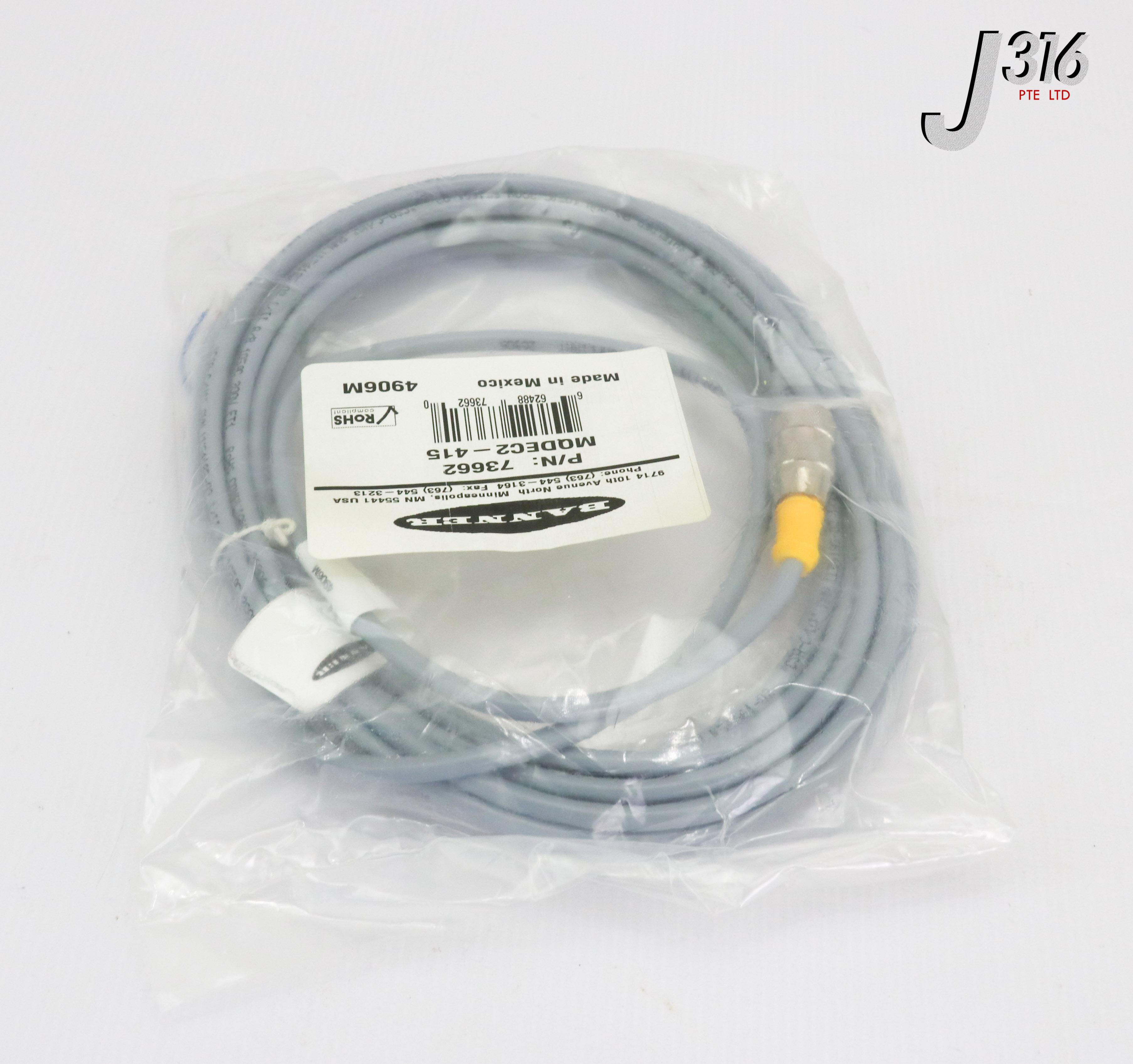 17566 BANNER EURO-STYLE QUICK DISCONNECT CABLE W/SHIELD, 73662 (NEW ...