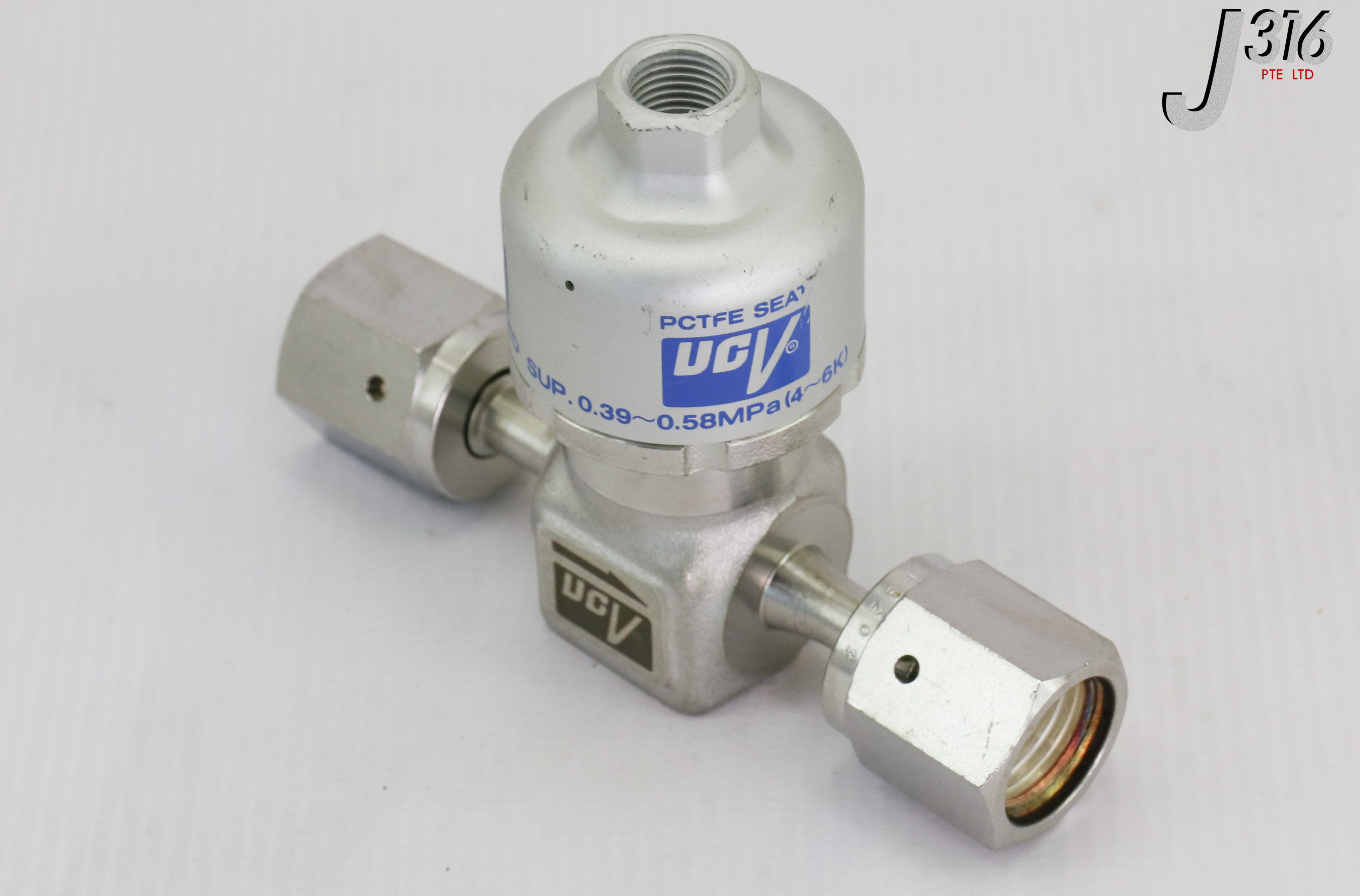 17683 UCV MOTOYAMA DIAPHRAGM VALVE, PCTFE SEAT, N.C. SUP. 0.39~0.58MPA ...