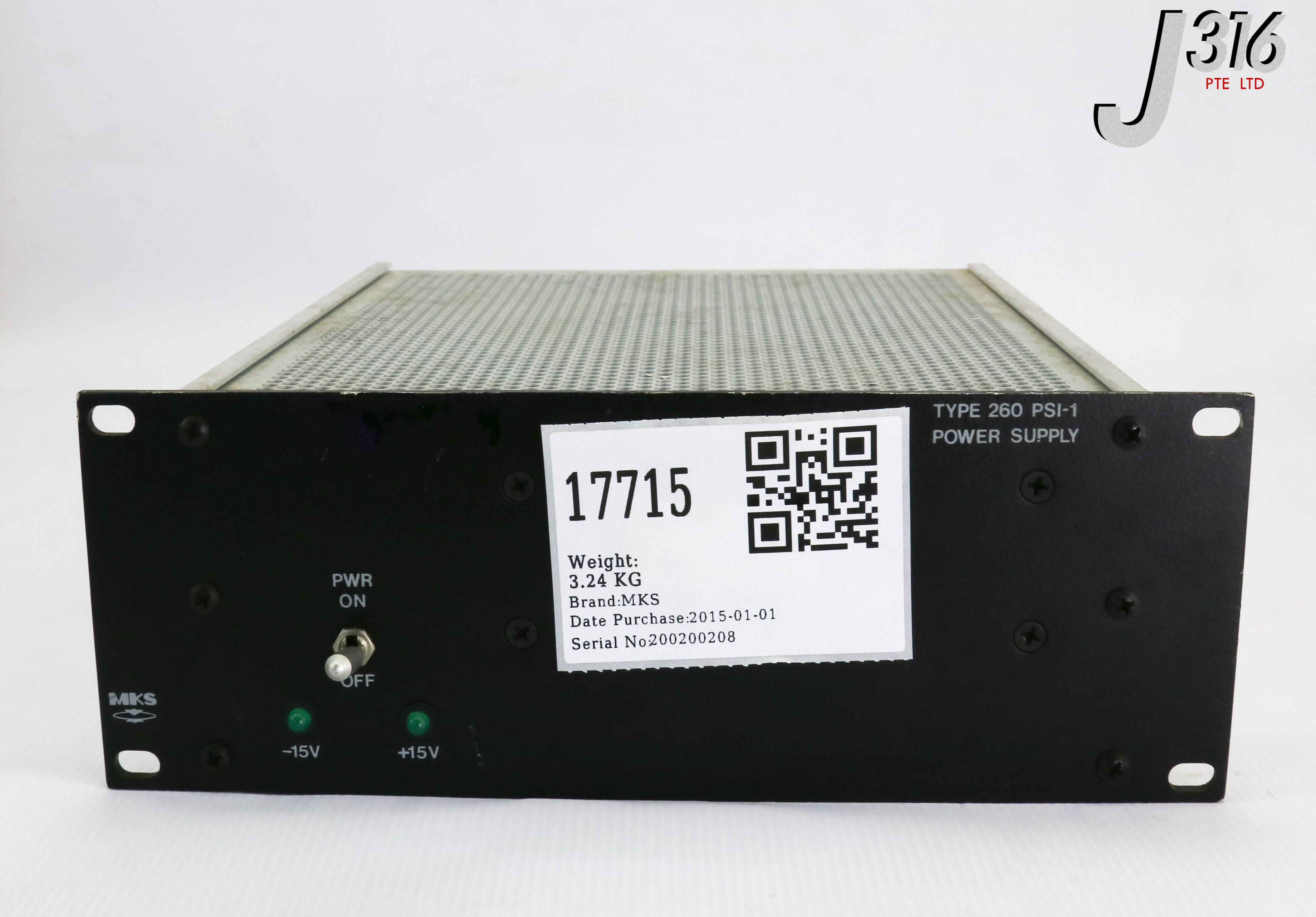 17715 MKS POWER SUPPLY TYPE 260 260PS-1 – J316Gallery