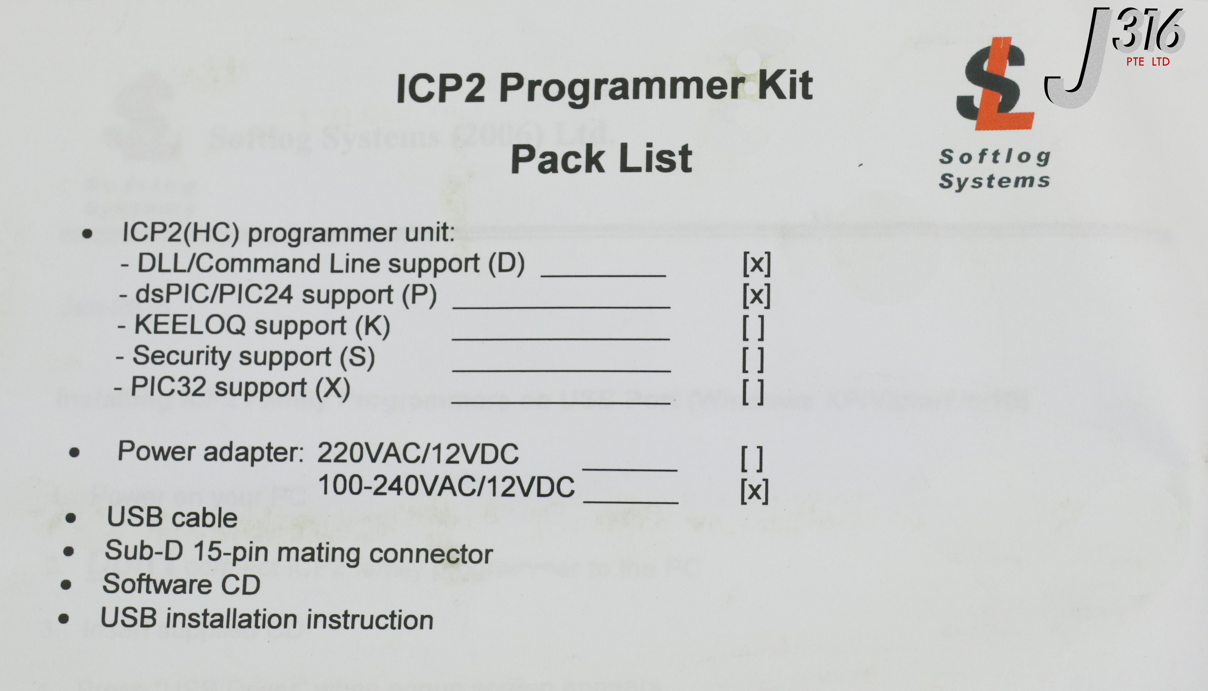18342 SOFTLOG PRODUCTION QUALITY IN-CIRCUIT PROGRAMMER, TPG100002 (NEW ...