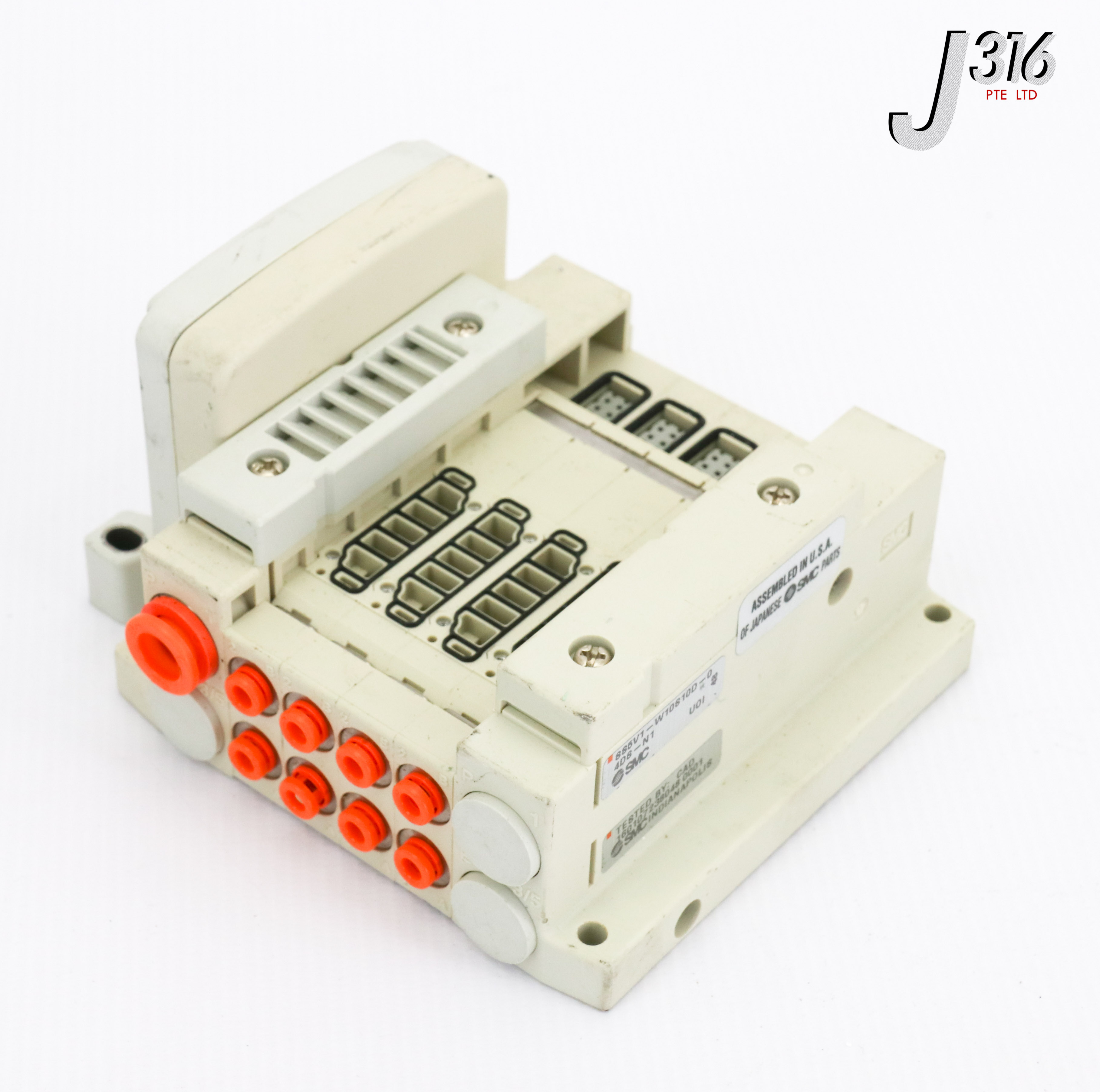 18484 SMC 4-SLOT MANIFOLD VALVE W/O SOLENOID VALVE SS5V1-W10S10D-0 4DS ...
