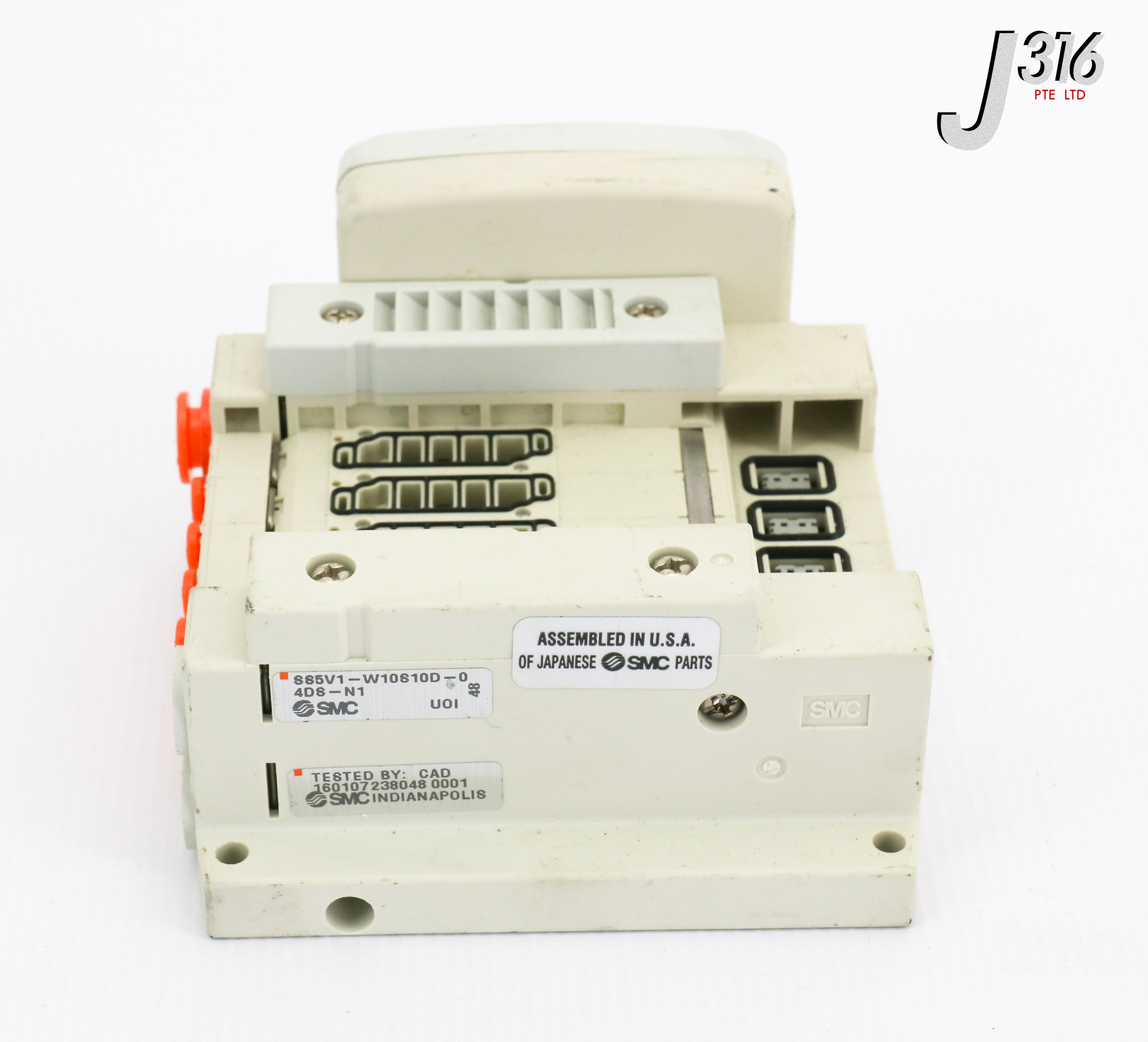 18484 SMC 4-SLOT MANIFOLD VALVE W/O SOLENOID VALVE SS5V1-W10S10D-0 4DS ...