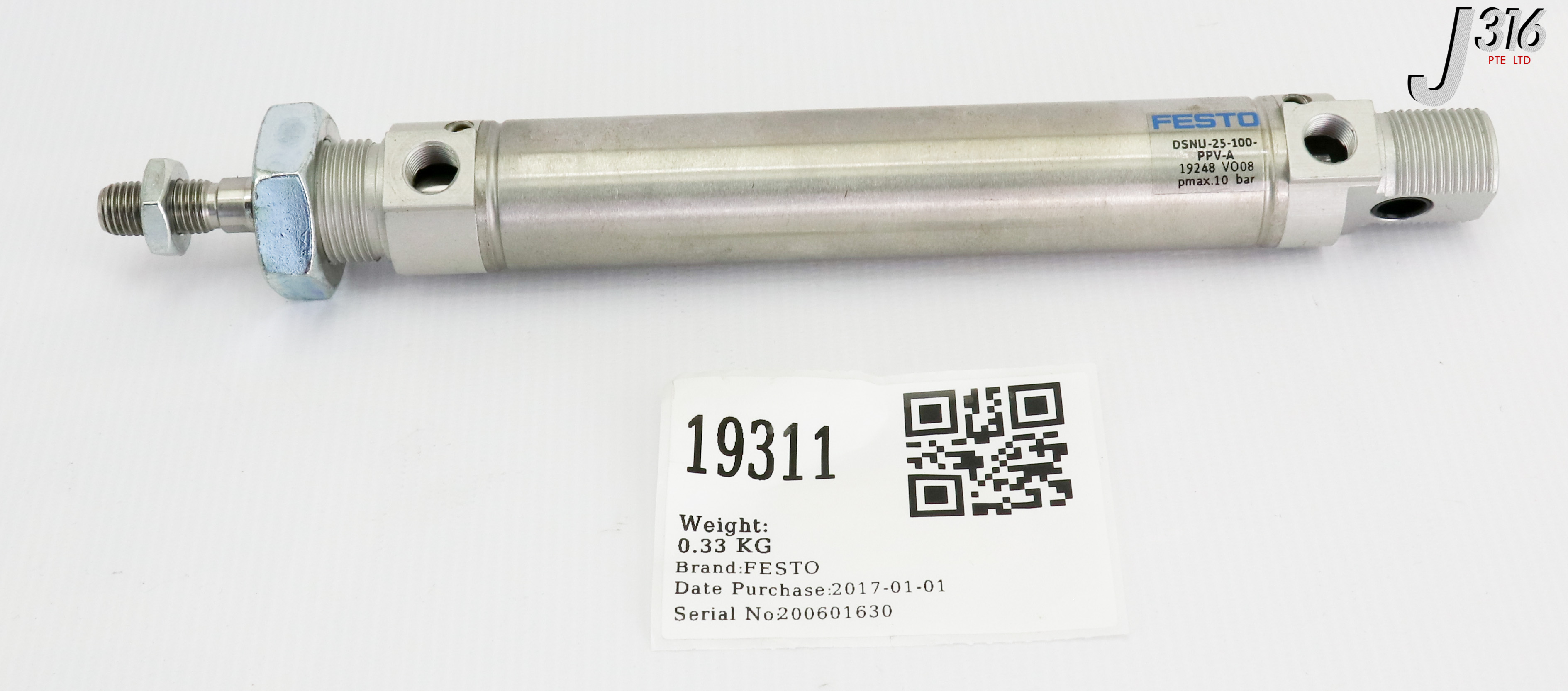 19311 FESTO PNEUMATIC CYLINDER, 19248 DSNU-25-100-PPV-A – J316Gallery