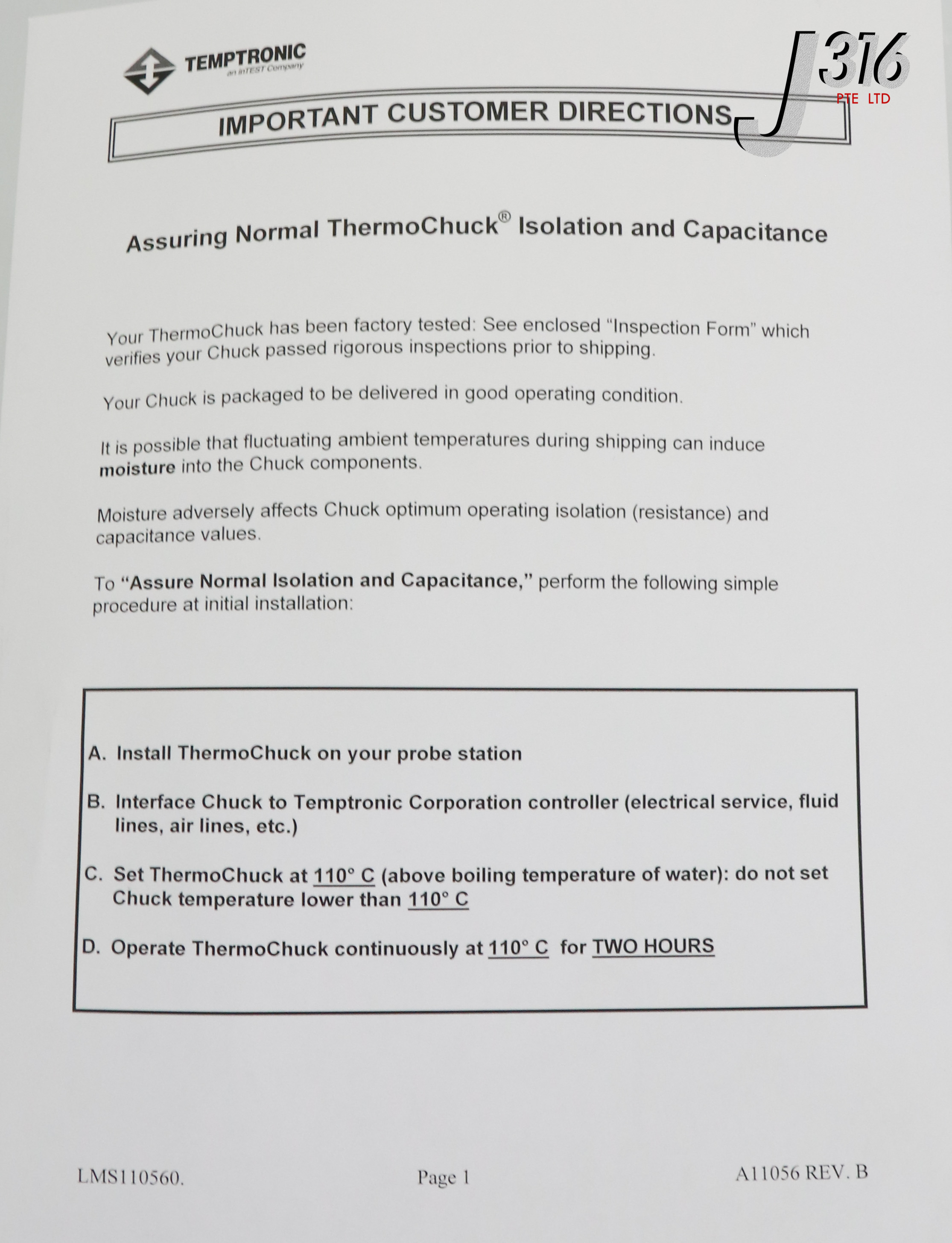 22178 TEMPTRONIC THERMO TEMP 8″ HTR CHUCK EG2001X, (REFURBISHED ...
