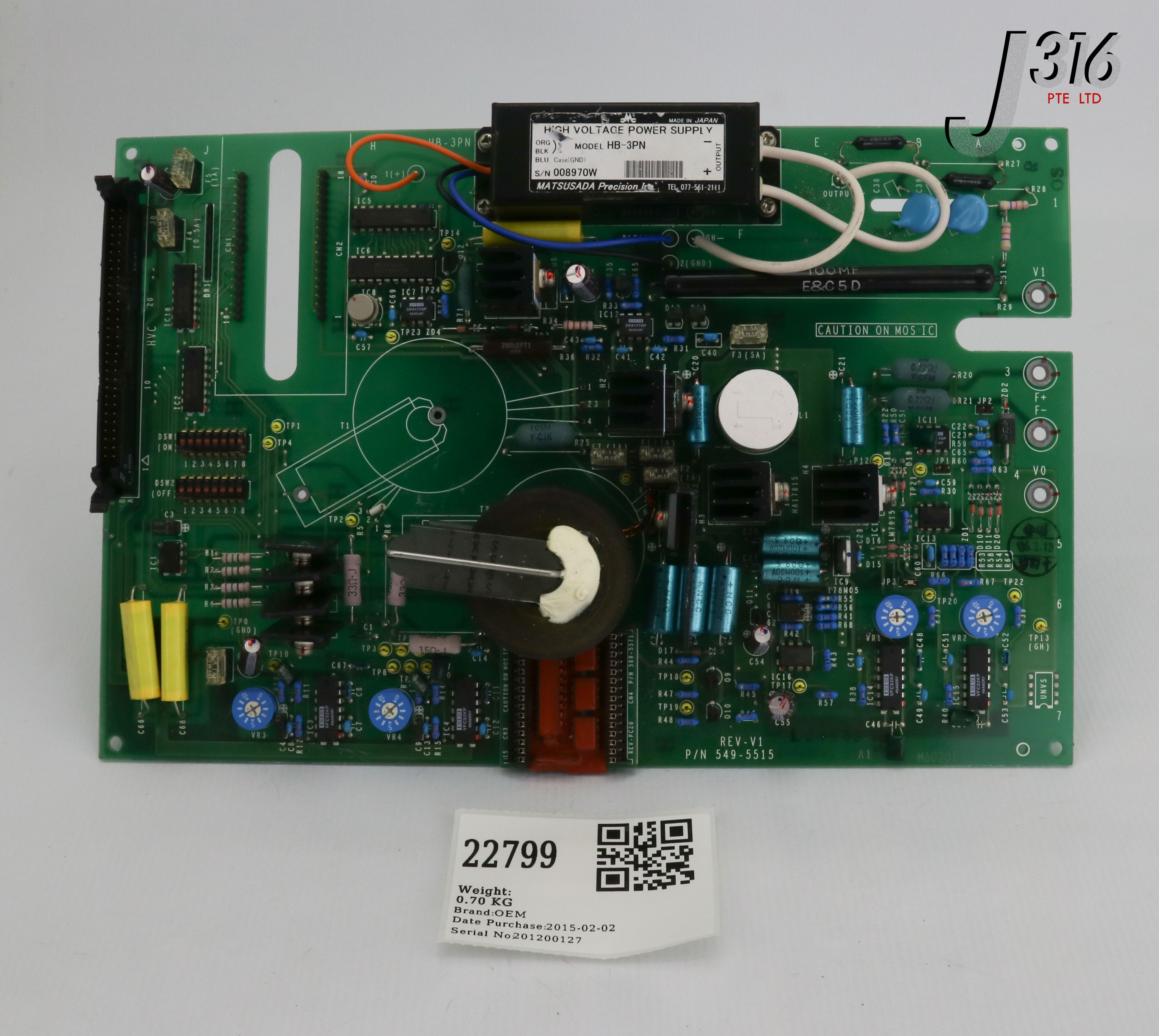 22799 HITACHI PCB ASSY 549-5515 – J316Gallery