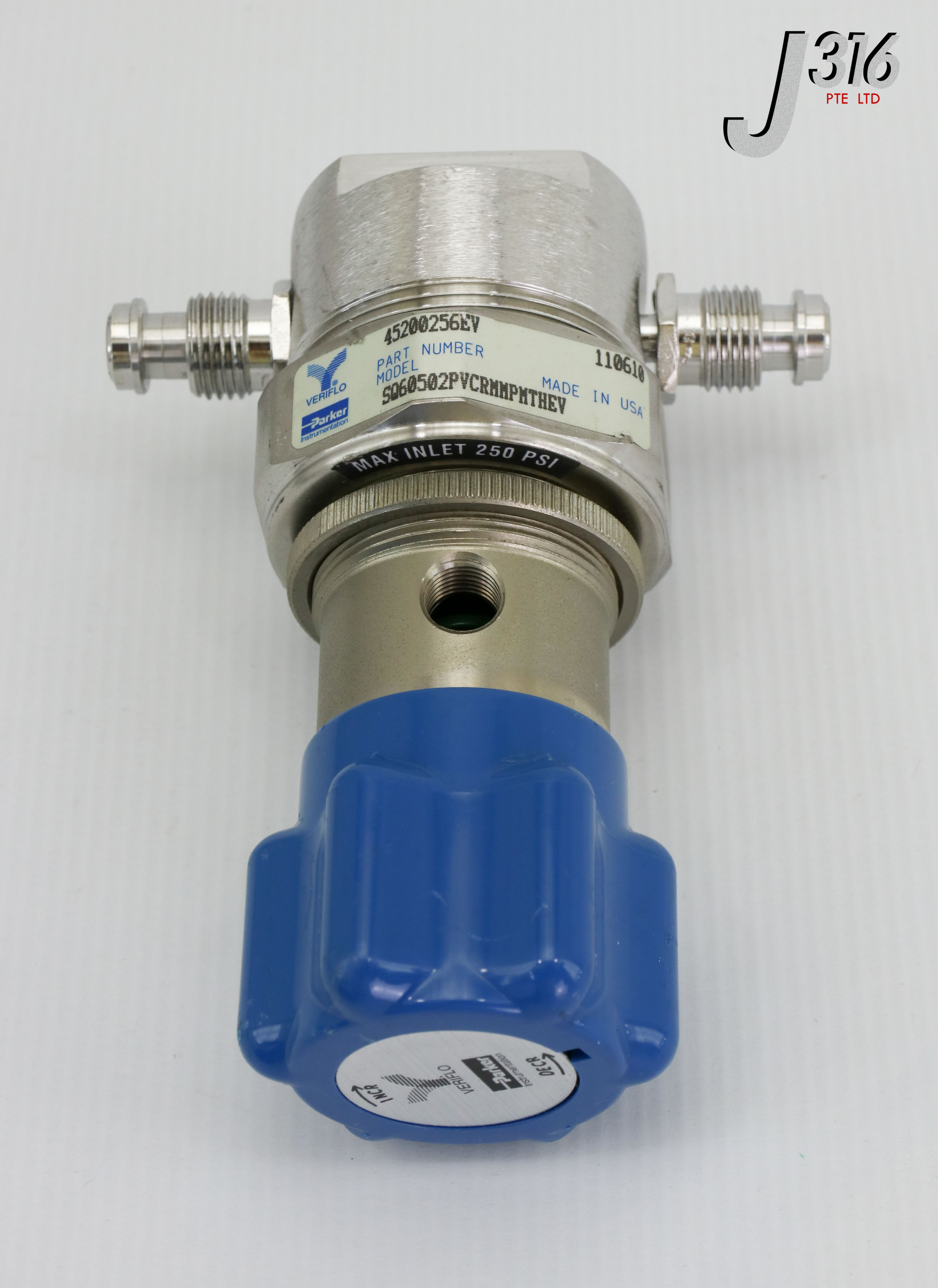 23037 VERIFLO PRESSURE REGULATOR, PN: 45200256EV SQ60502PVCRMMPMTHEV ...
