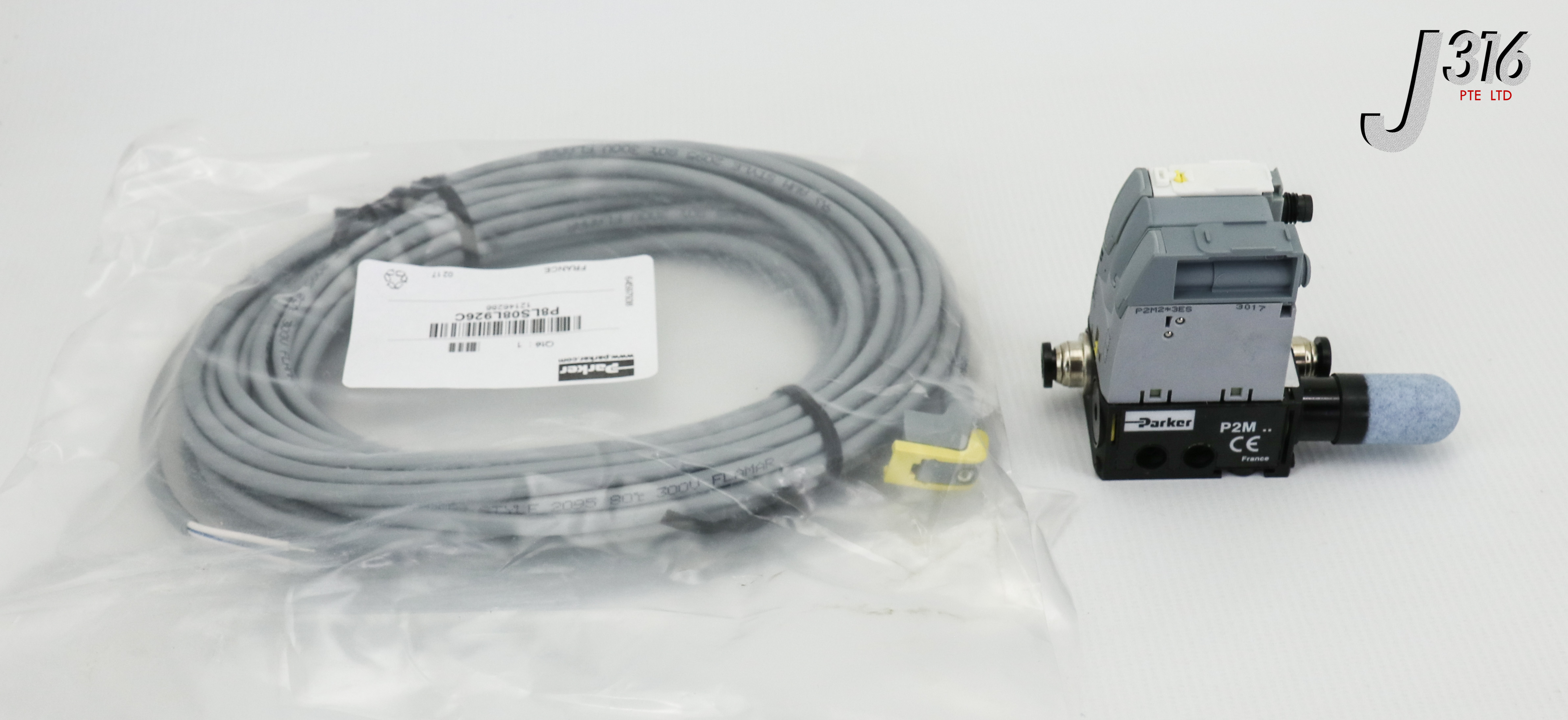 23988 PARKER MODUFLEX, 24 VDC, 1/4″ TUBE FITTING W/ 9M CABLE ...