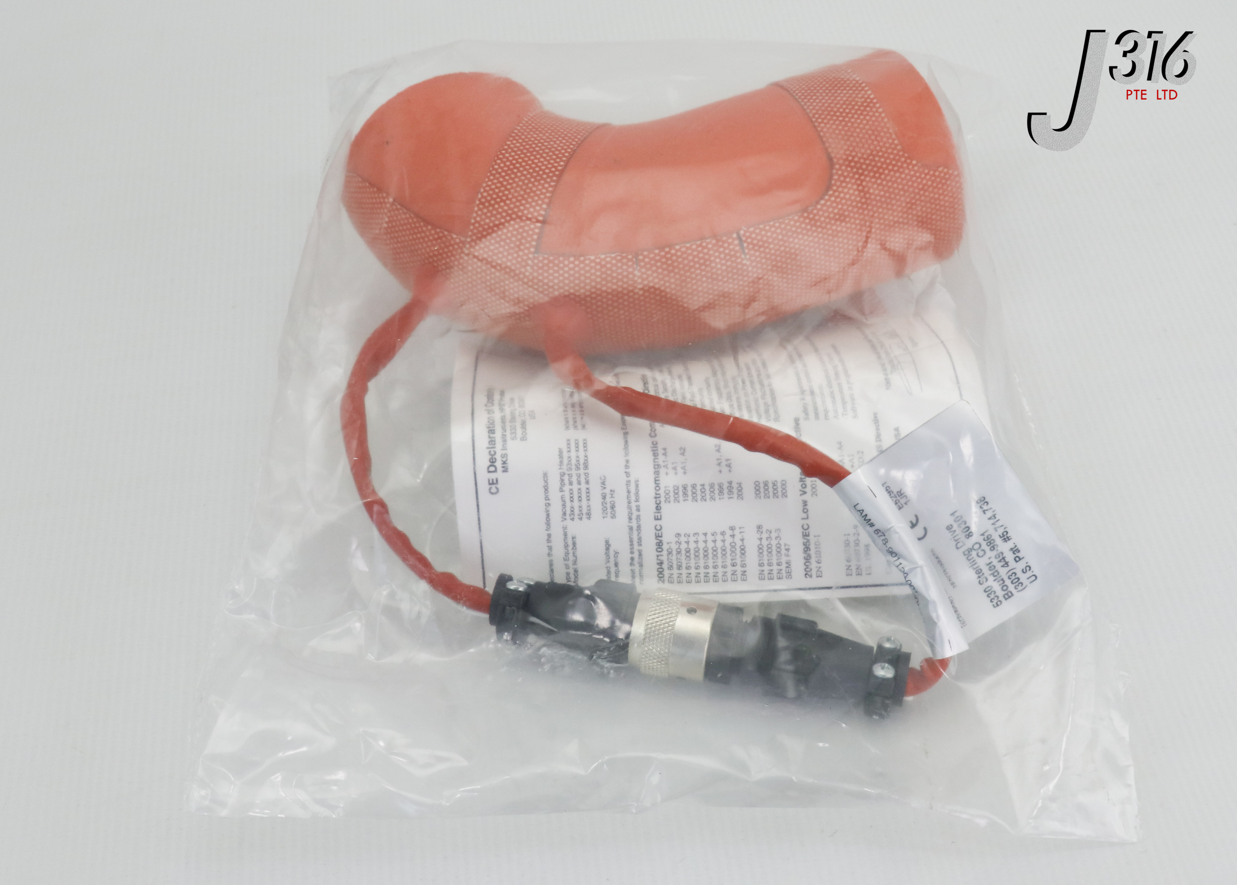 24002 MKS HEATER JACKET 1.5, LAM: 678-901129-001 (NEW) 9515-0303 ...