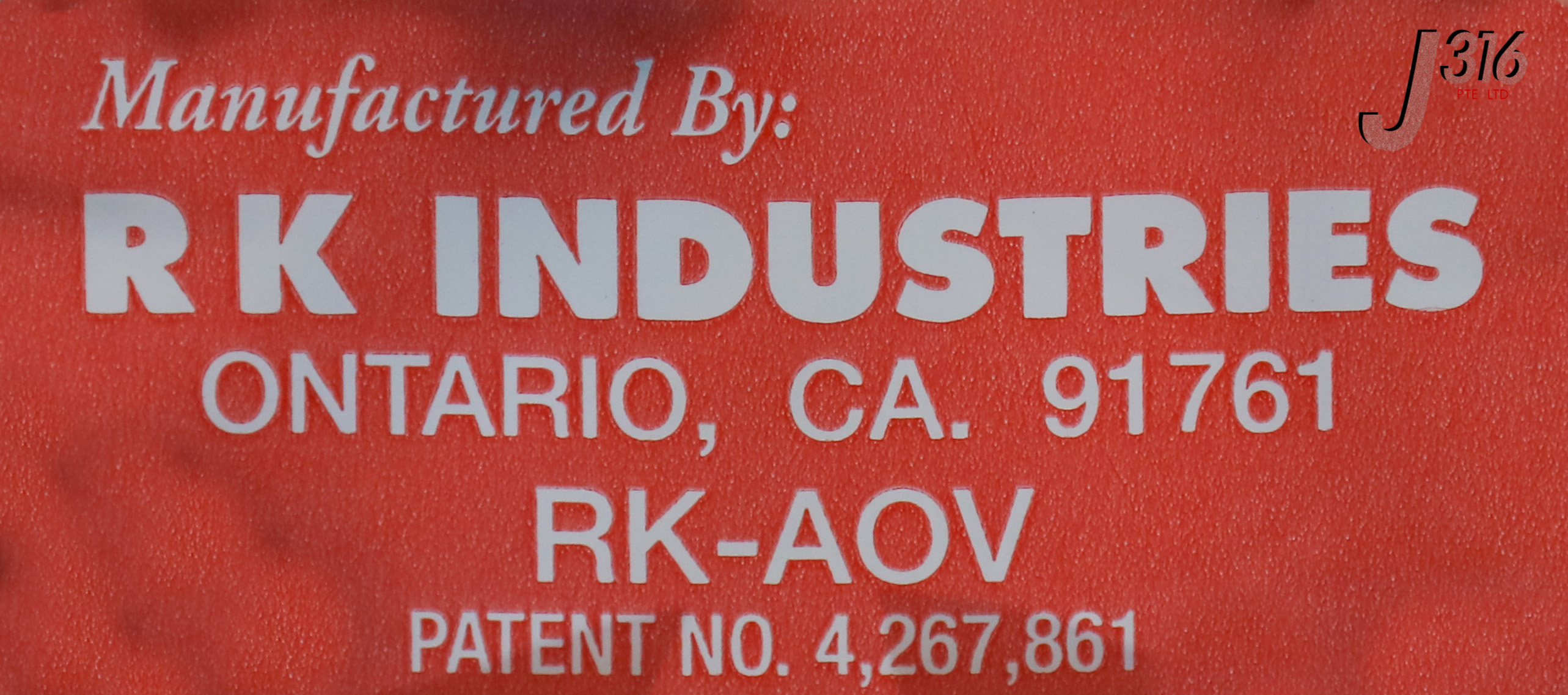24631 RK INDUSTRIES AIR OPERATED VALVE RK-AOV – J316Gallery