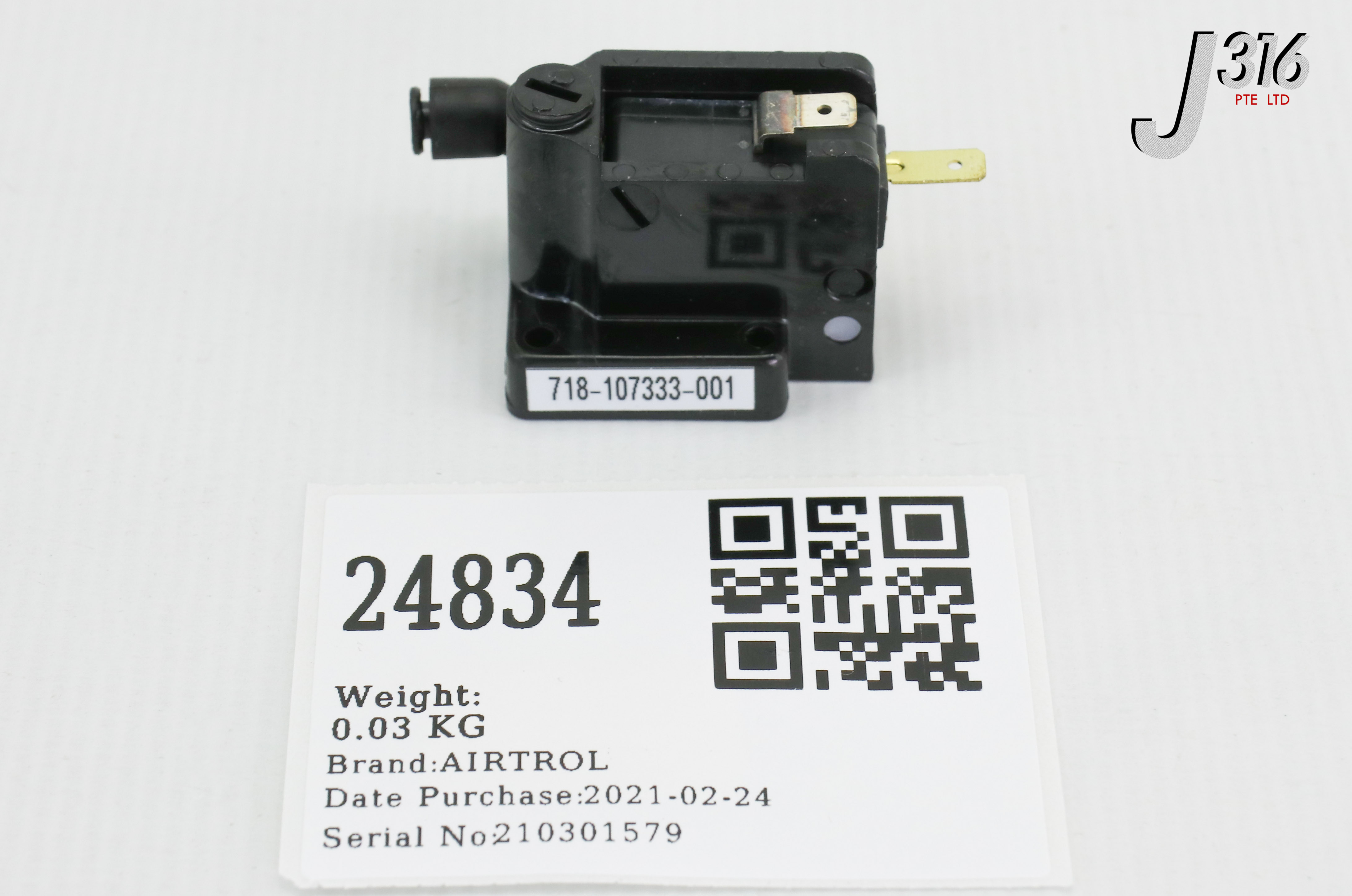 24834 AIRTROL PRESSURE ELECTRIC SWITCH, 718-107333-001 F-4200-60 ...