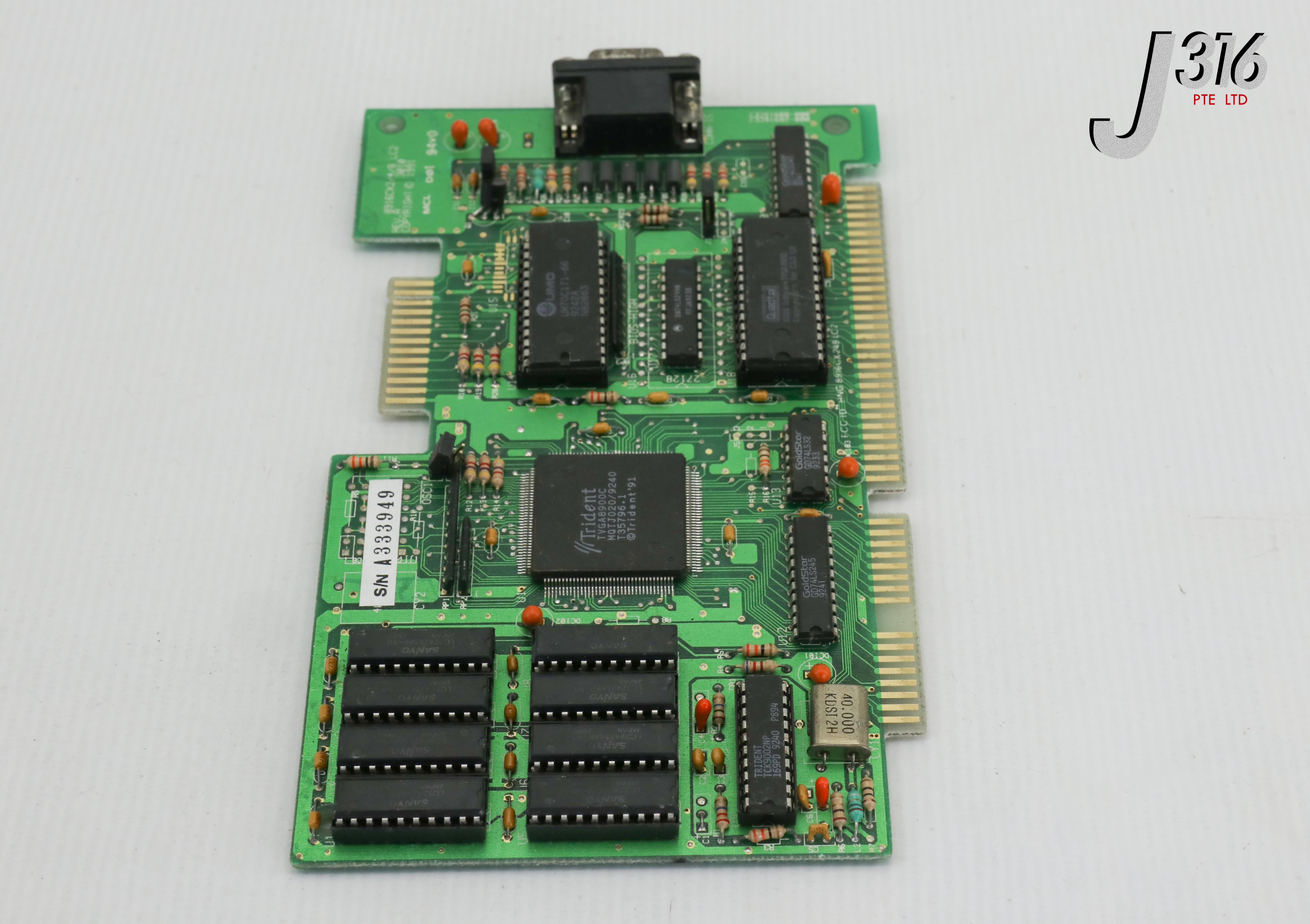 25082 TRIDENT PCB, MICROSYSTEMS ISA VIDEO CARD, 8916CX2/4/8 LC2, 000 ...