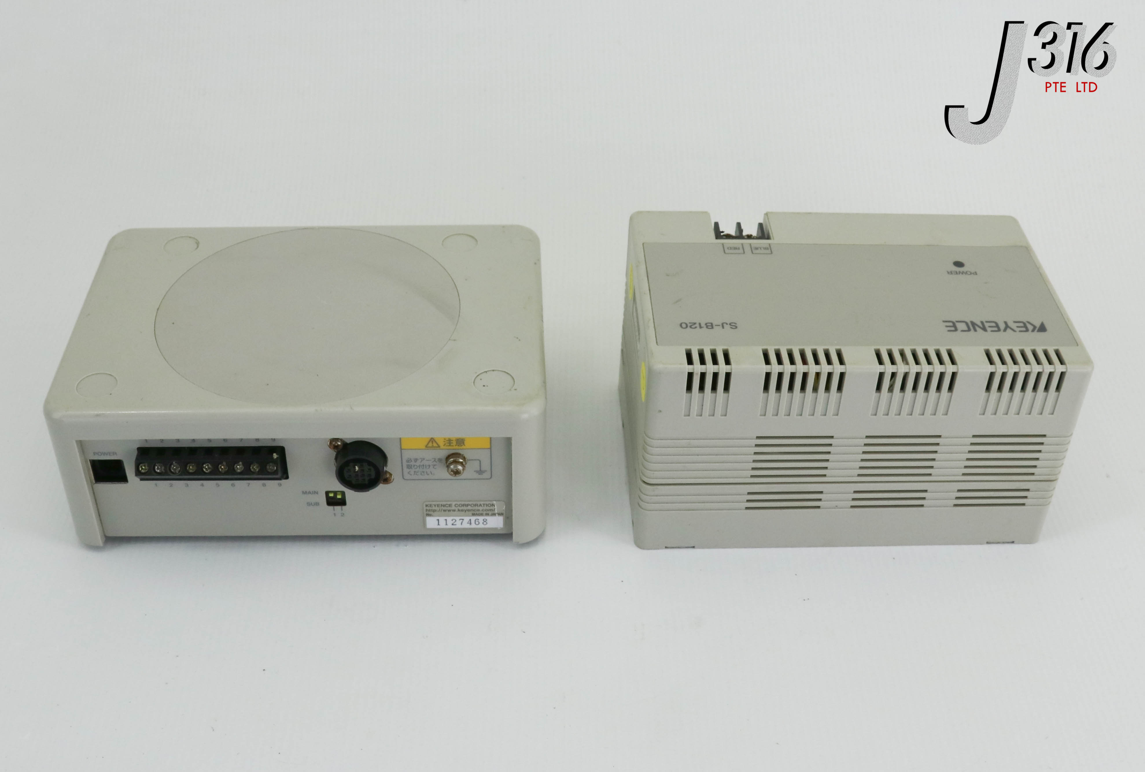 25148 KEYENCE STATIC ELIMINATOR CONTROLLER W/ POWER SUPPLY SJ-B120 ...