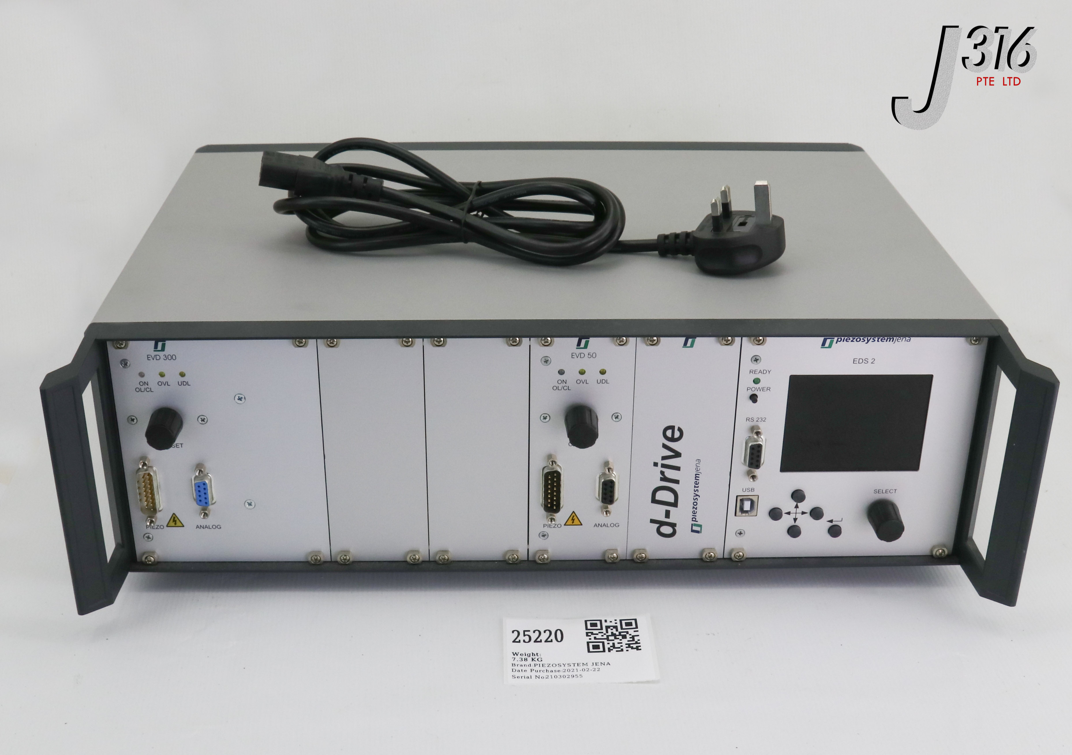 25220 PIEZOSYSTEM JENA DIGITAL PIEZO CONTROLLER W/ INSTRUCTION MANUAL ...