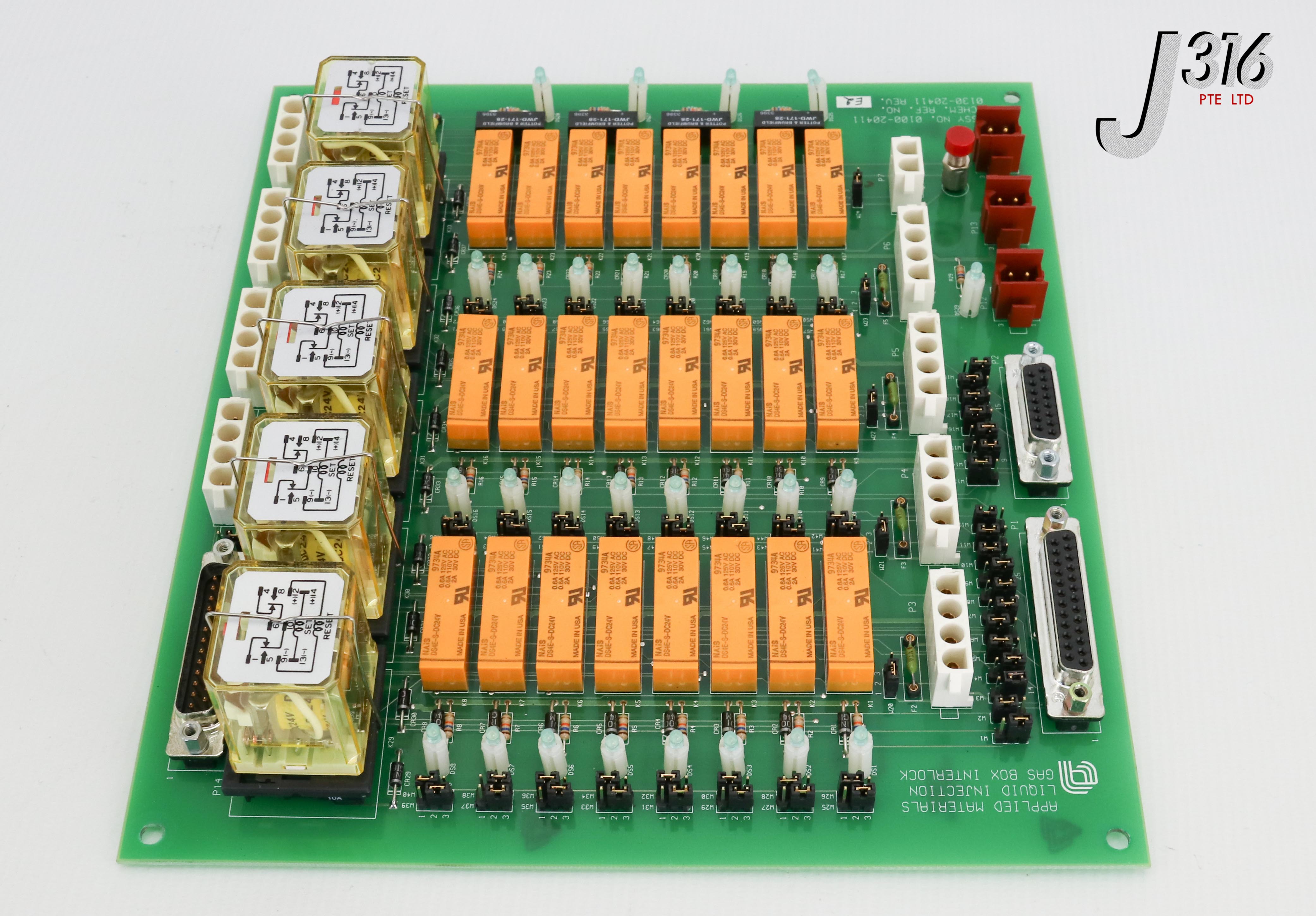 25588 APPLIED MATERIALS PCB LIQUID INJECTION GAS BOX INTERLOCK CVD 0100 ...