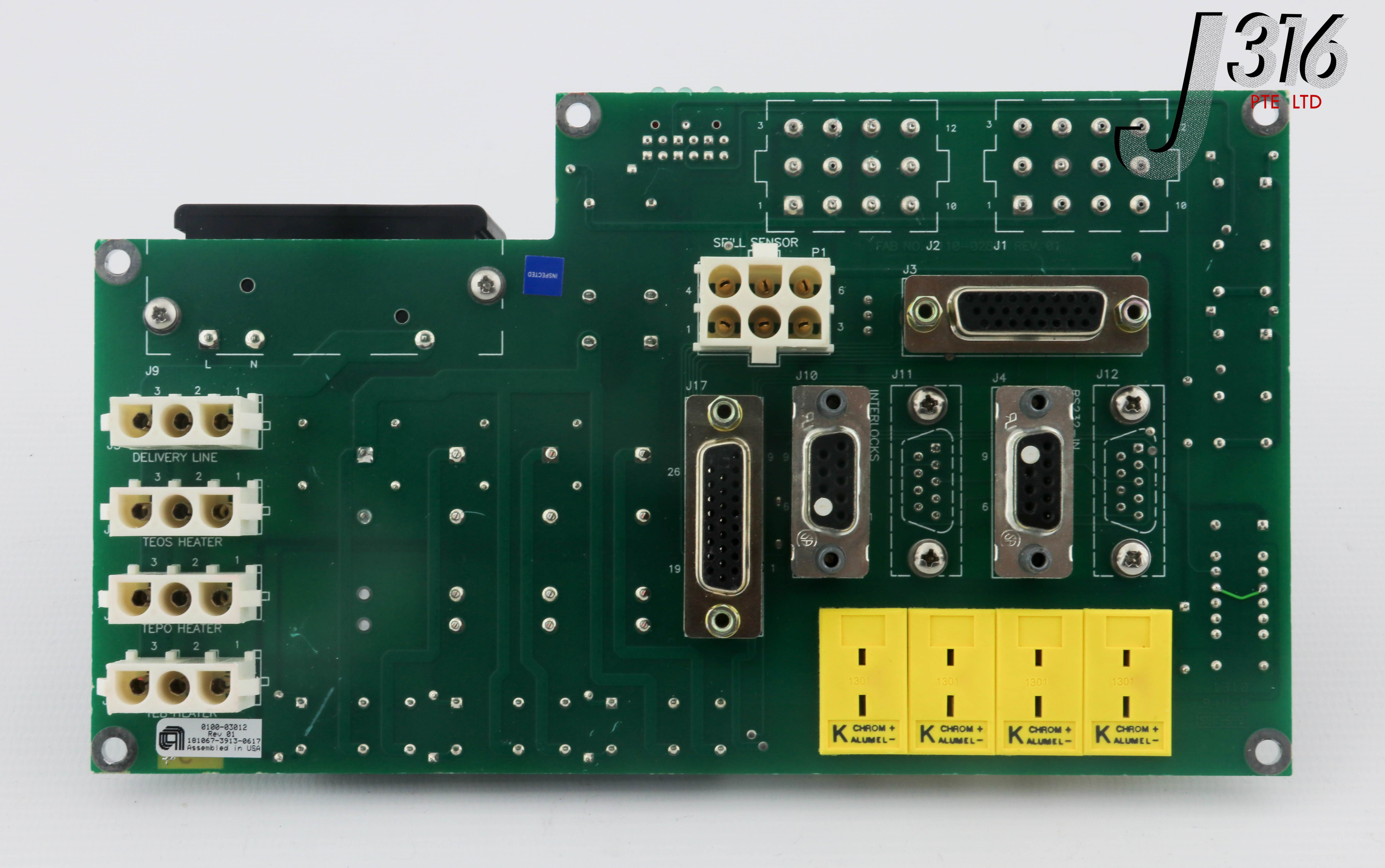 26432 APPLIED MATERIALS PCB, HEATER CONTROLER / SPILL SENSOR 0100-03012 ...