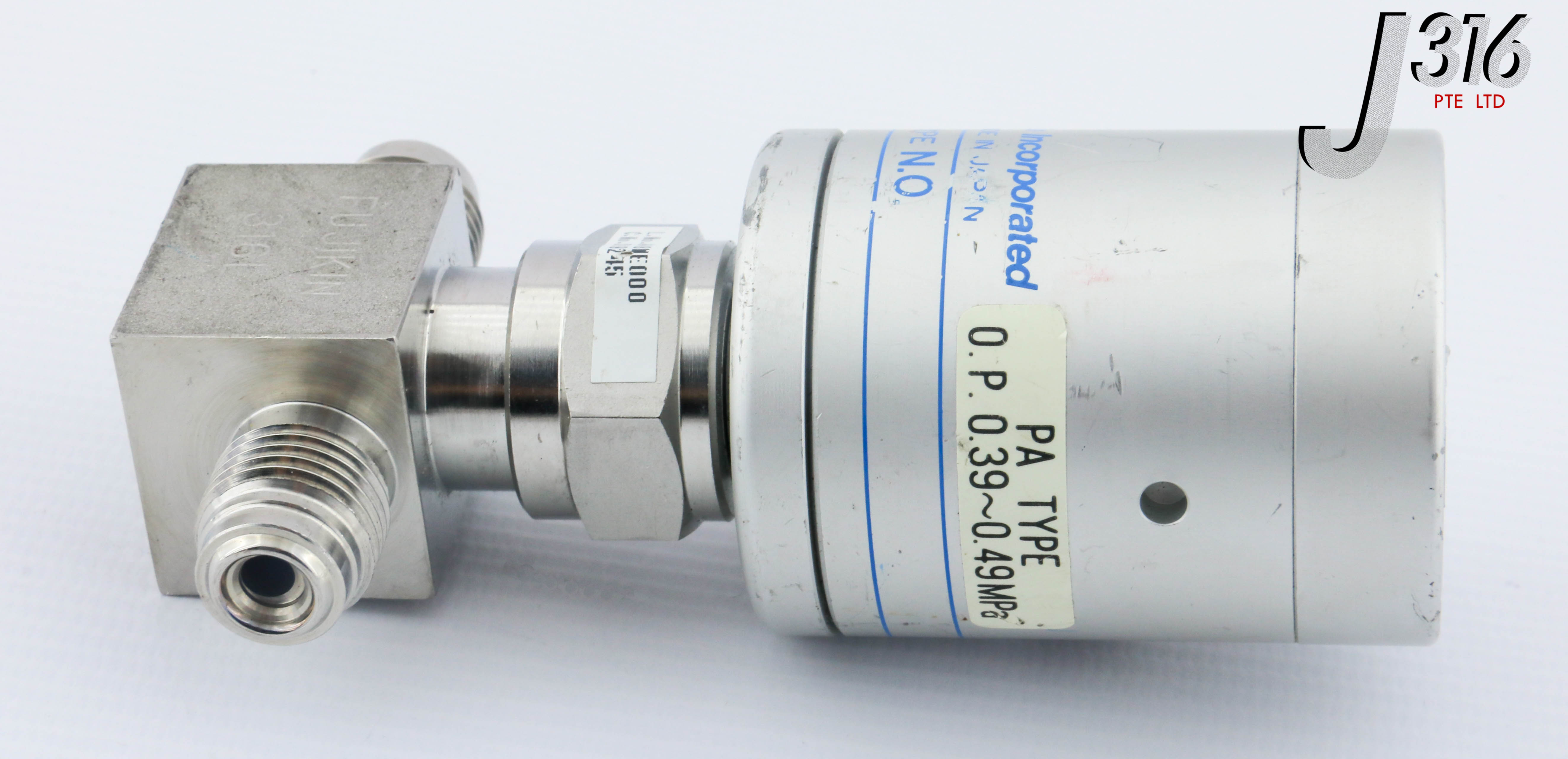 26467 FUJIKIN 2 WAY VALVE, PA TYPE, O.P 0.39~0.49MPA 069245 – J316Gallery