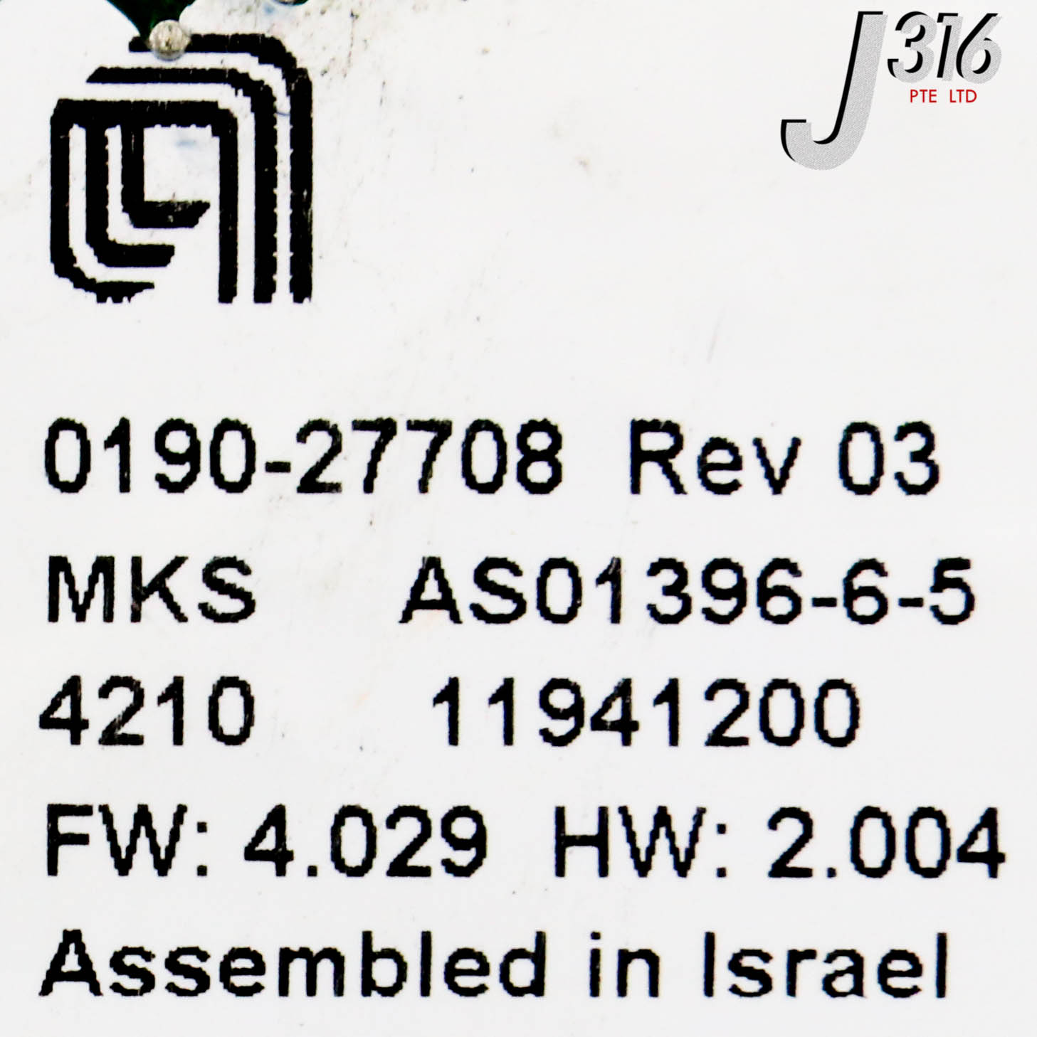 26577 APPLIED MATERIALS PCB, CDN39R, AS01396-6-5 (PARTS) 0190-27708 ...