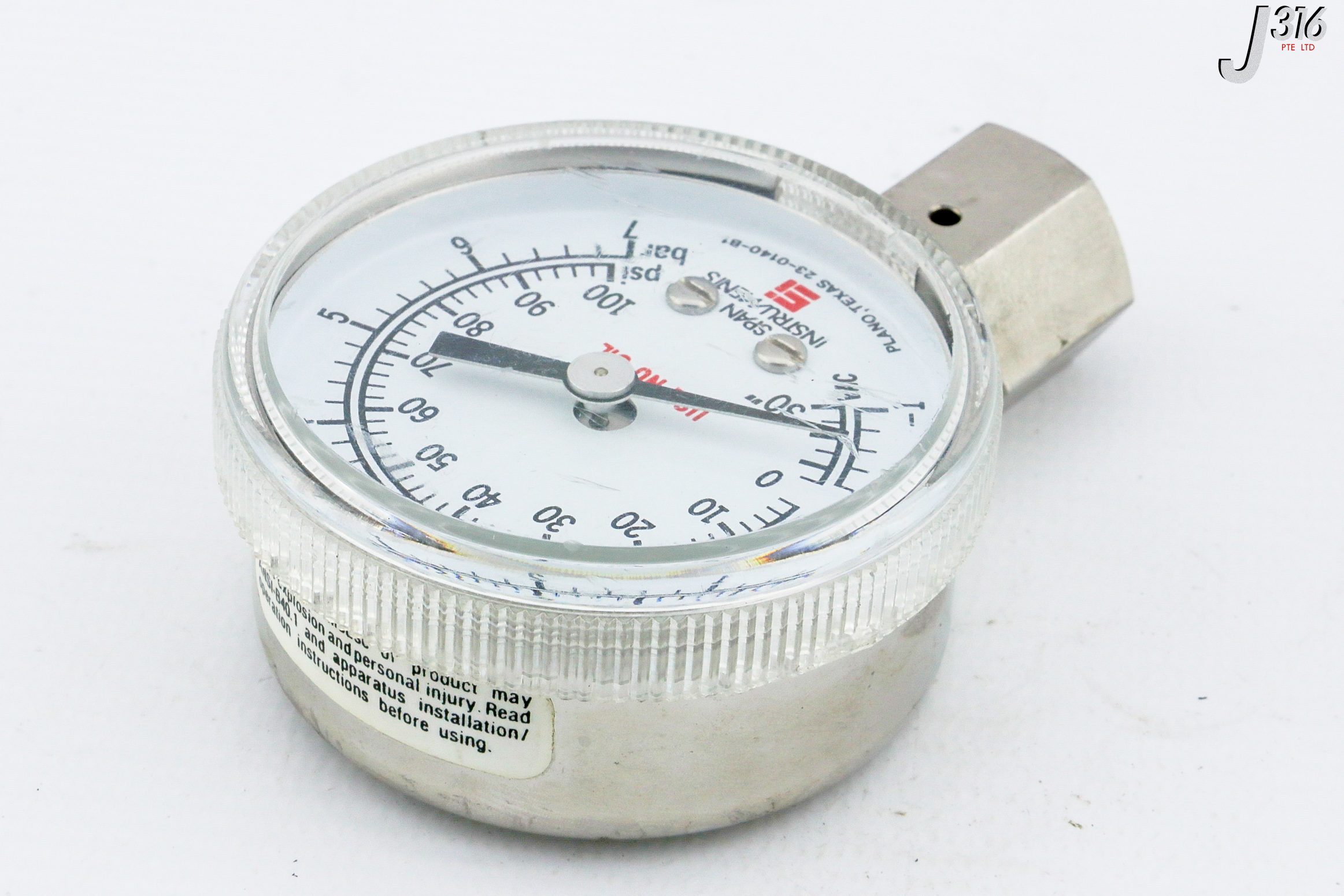 29446 SPAN PRESSURE GAUGE, -30 – 100 PSI 23-0140-B1 – J316Gallery