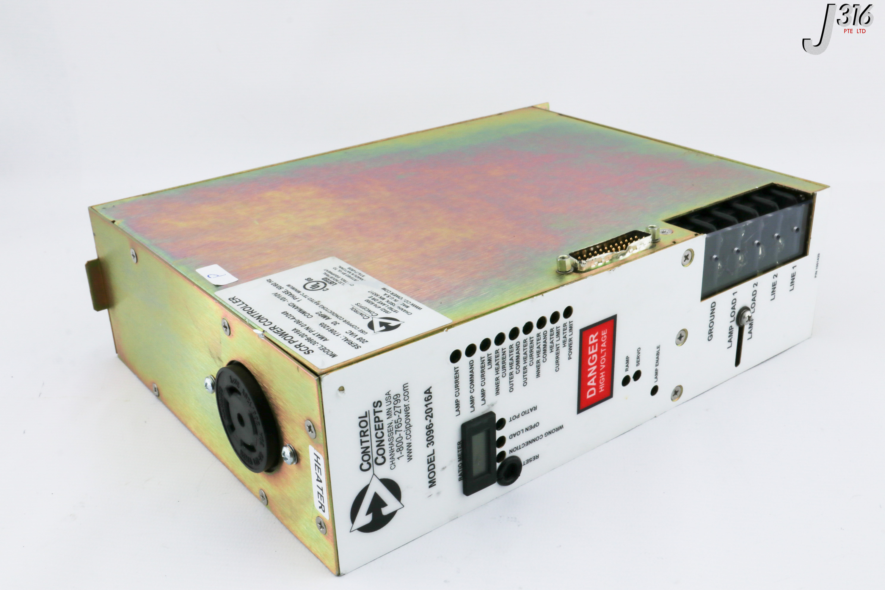 29755 CONTROL CONCEPTS SCR POWER CONTROLLER, AMAT 0190-43248 3096-2016A ...
