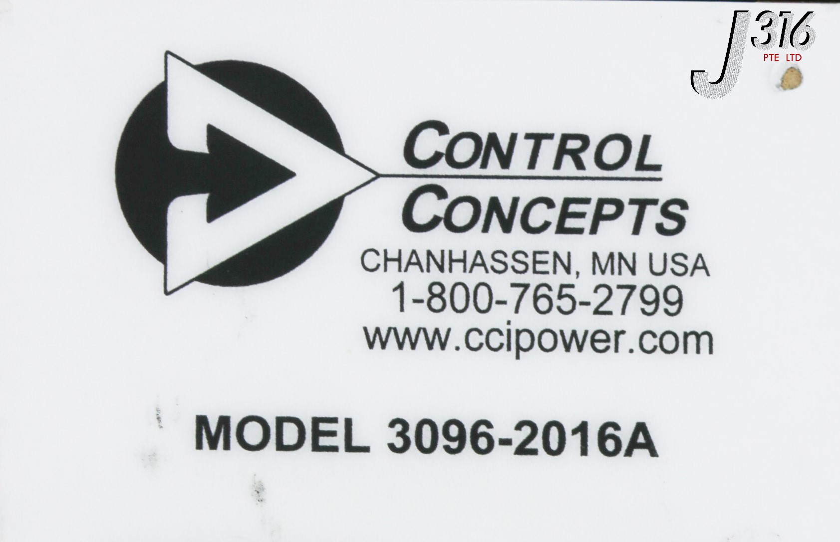 29755 CONTROL CONCEPTS SCR POWER CONTROLLER, AMAT 0190-43248 3096-2016A ...