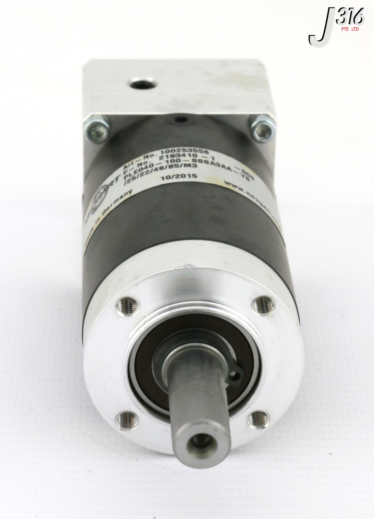 31007 NEUGART PLANETARY GEARBOX, 100253556 (NEW) PLE040-100-SSSA3AA-Y8 ...