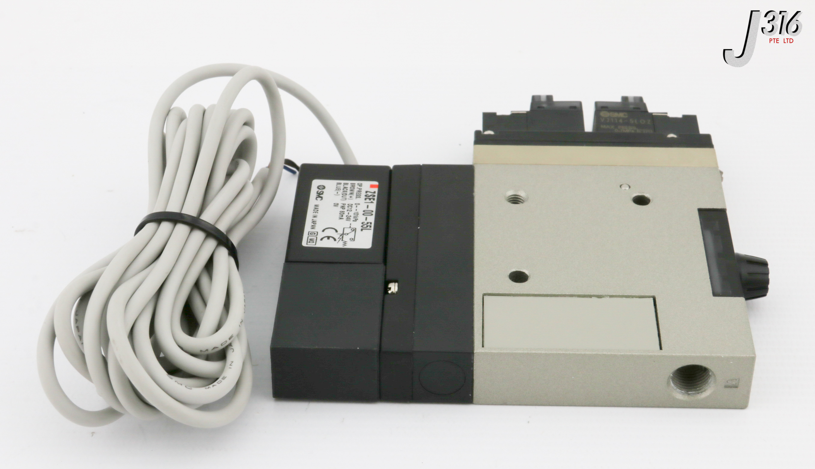 31095 SMC VACUUM GENERATOR, ZSE1-00-55L, VJ114-5LOZ (NEW) EZM131HF ...