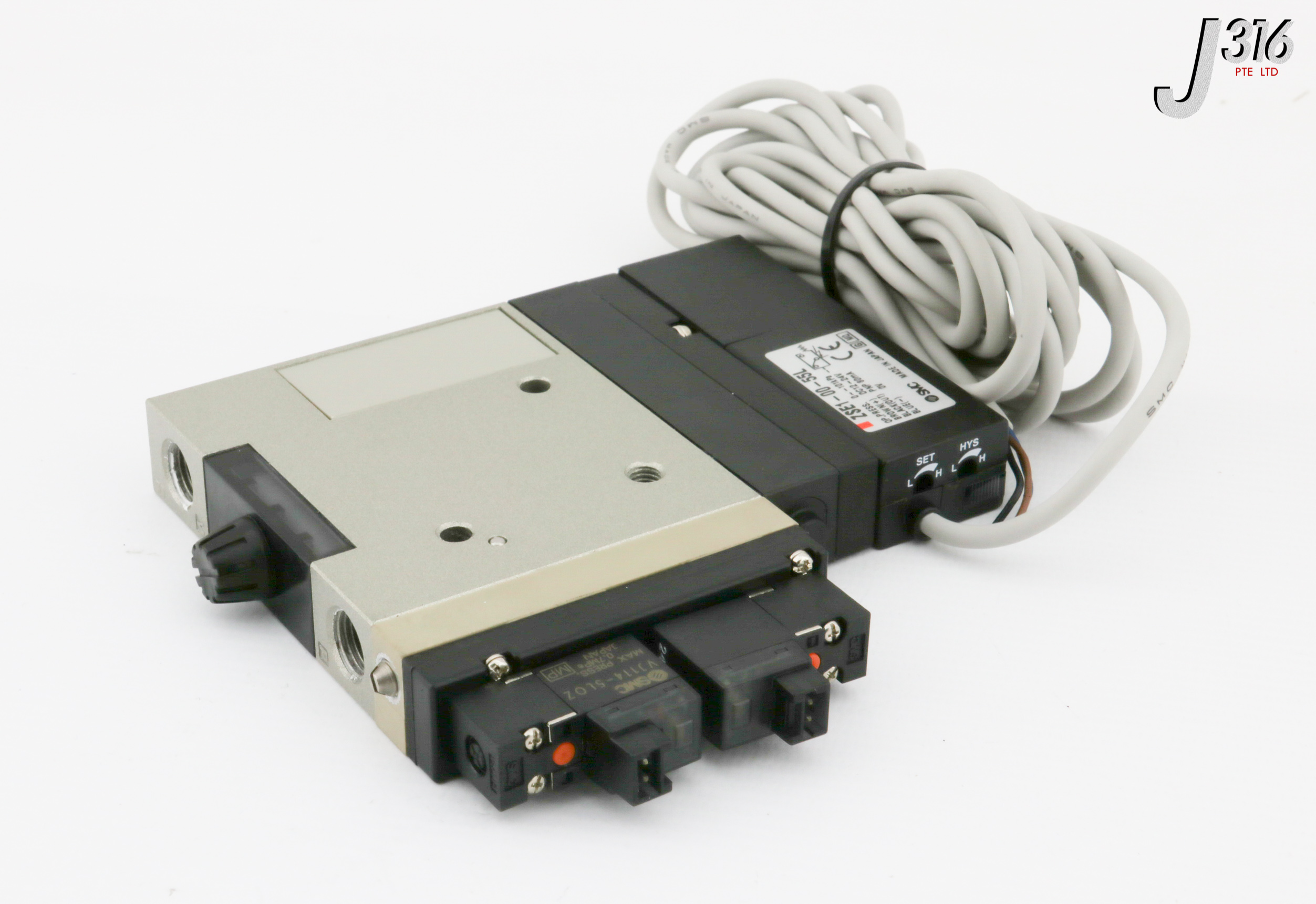 31095 SMC VACUUM GENERATOR, ZSE1-00-55L, VJ114-5LOZ (NEW) EZM131HF ...