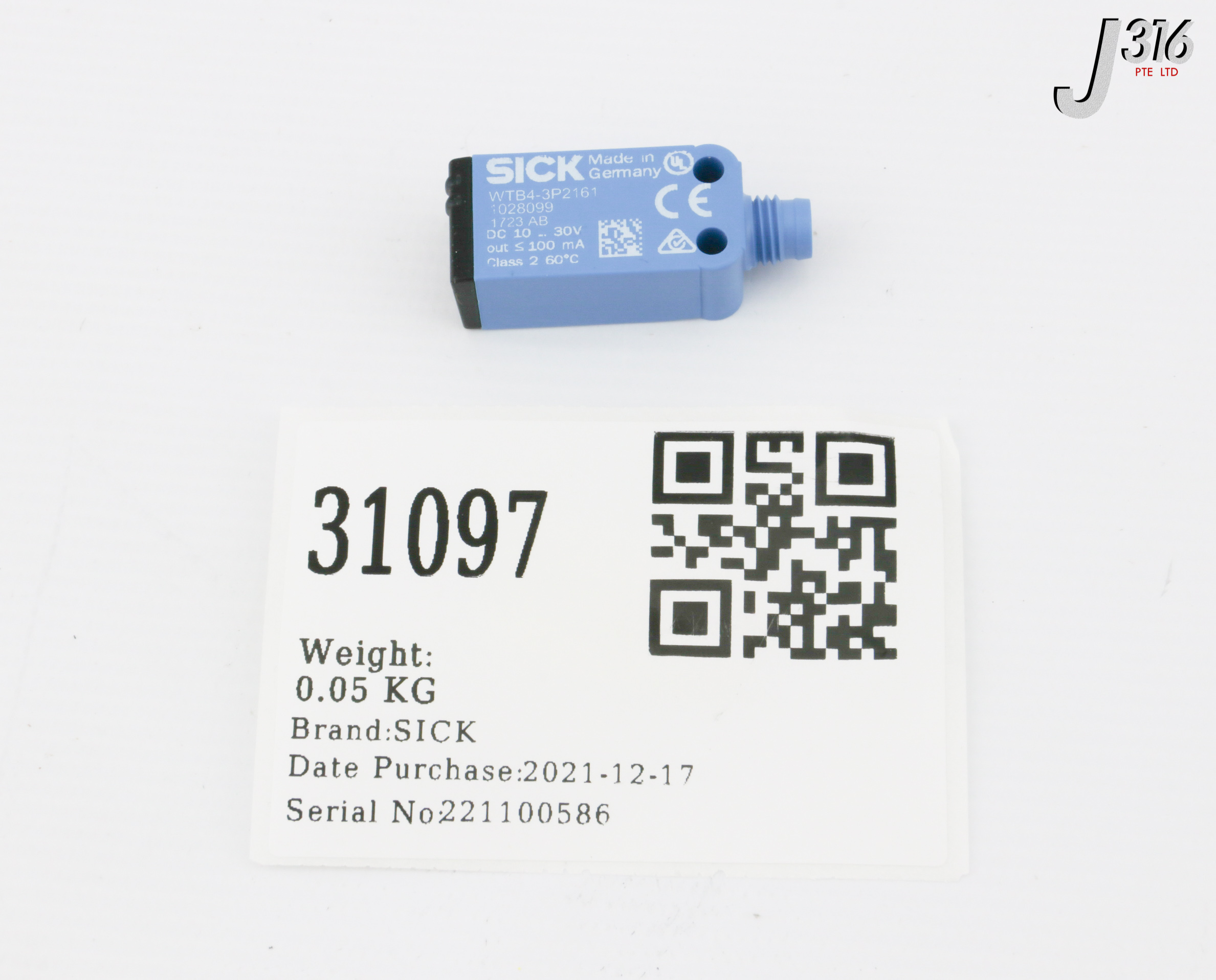 31097 SICK PHOTOELECTRIC SENSOR, 1028099 (NEW) WTB4-3P2161 – J316Gallery