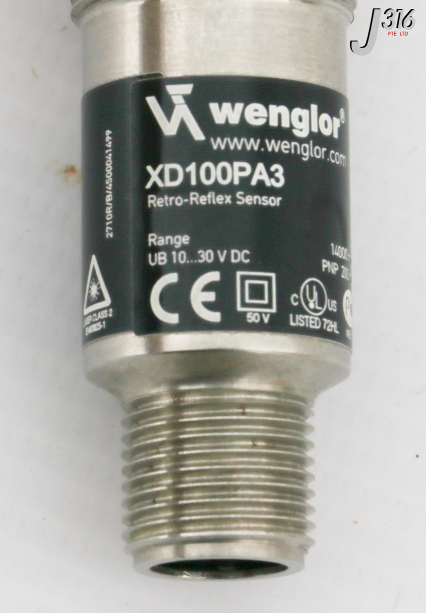 31602 WENGLOR RETRO-REFLEX SENSOR (NEW) XD100PA3 – J316Gallery