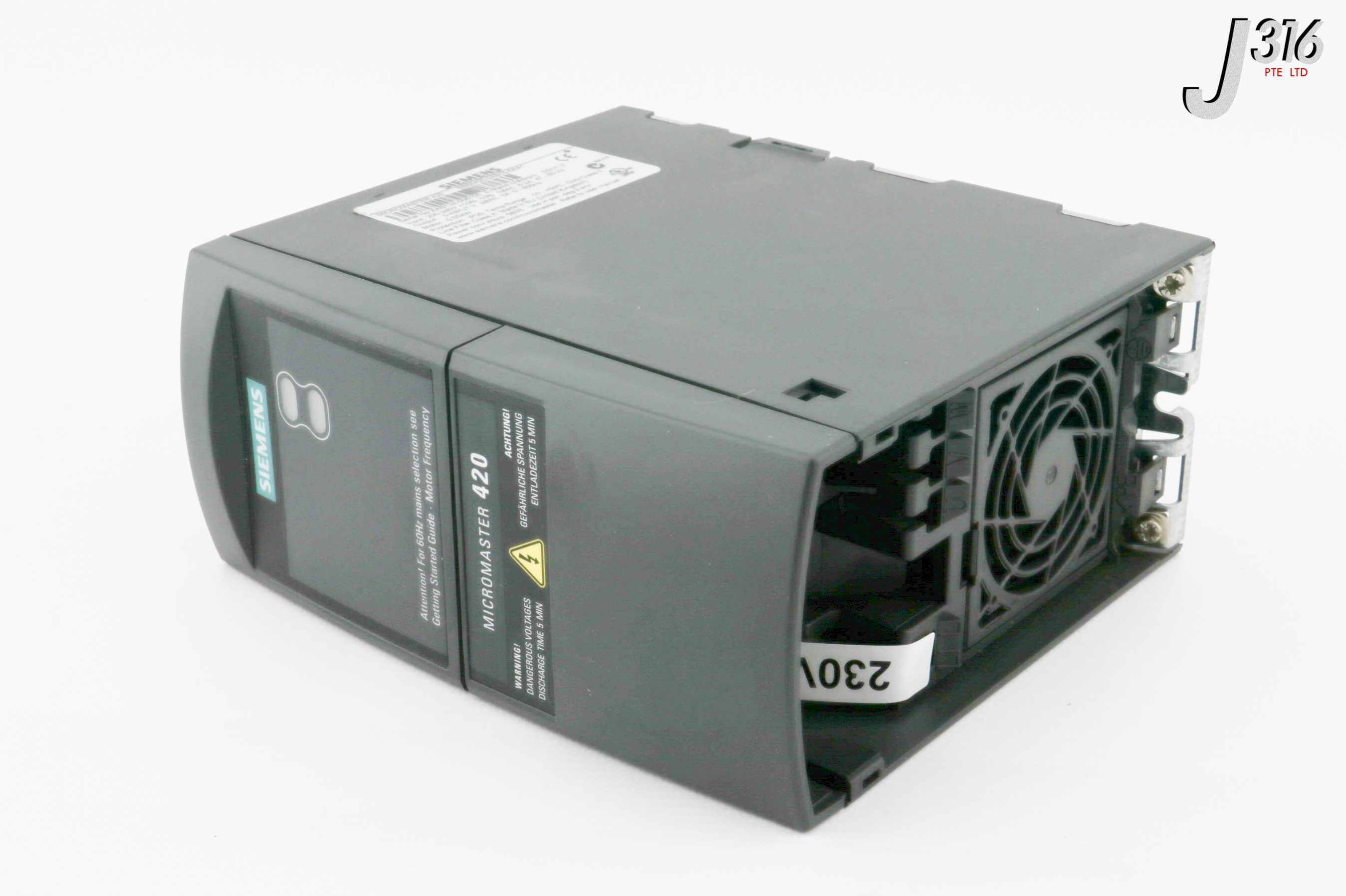31637 SIEMENS INVERTER DRIVE, MICROMASTER 420, 0.55KW (NEW) 6SE6420 ...
