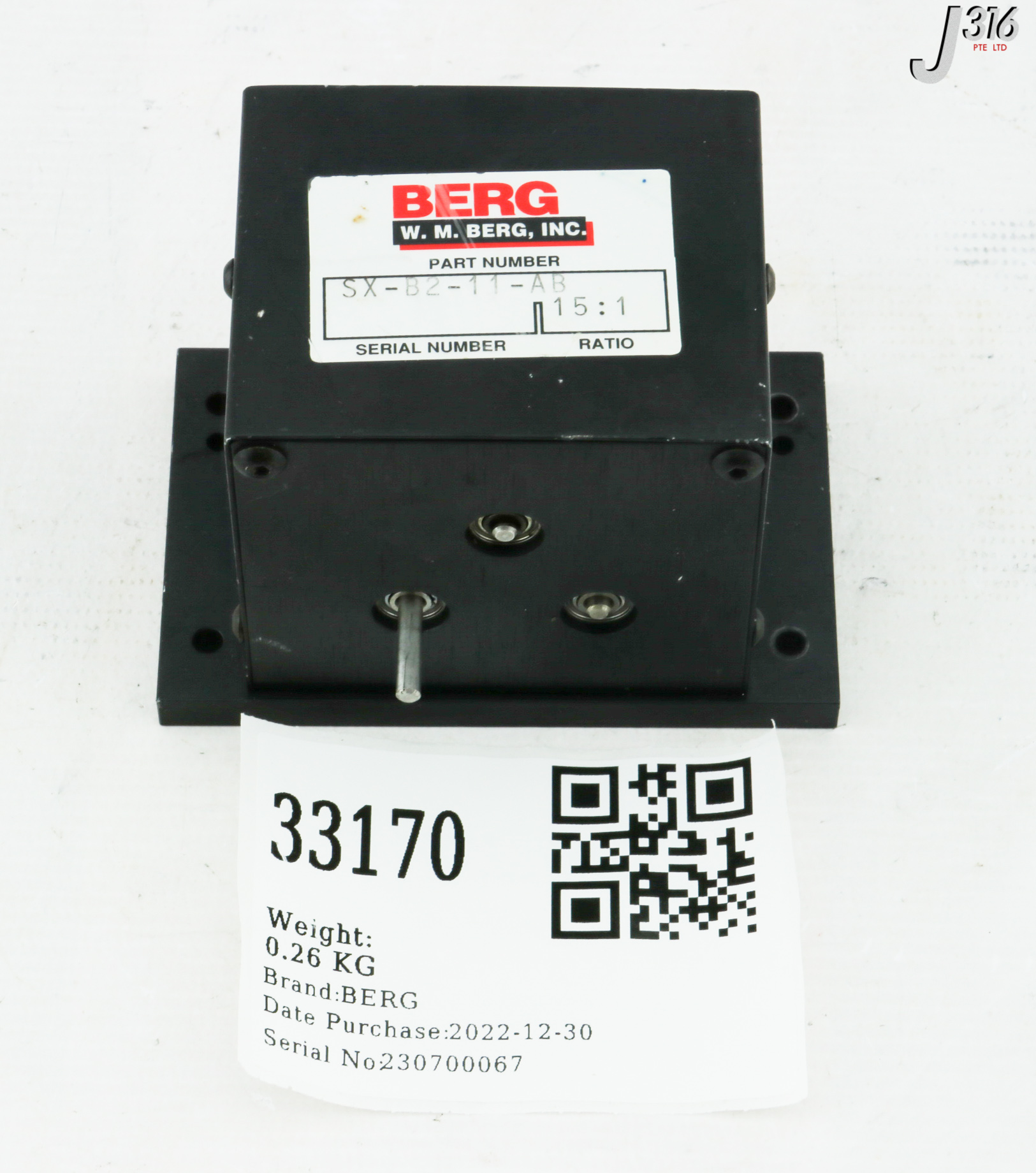 33170 BERG SERVO GEAR BOX SX-B2-11-AB – J316Gallery