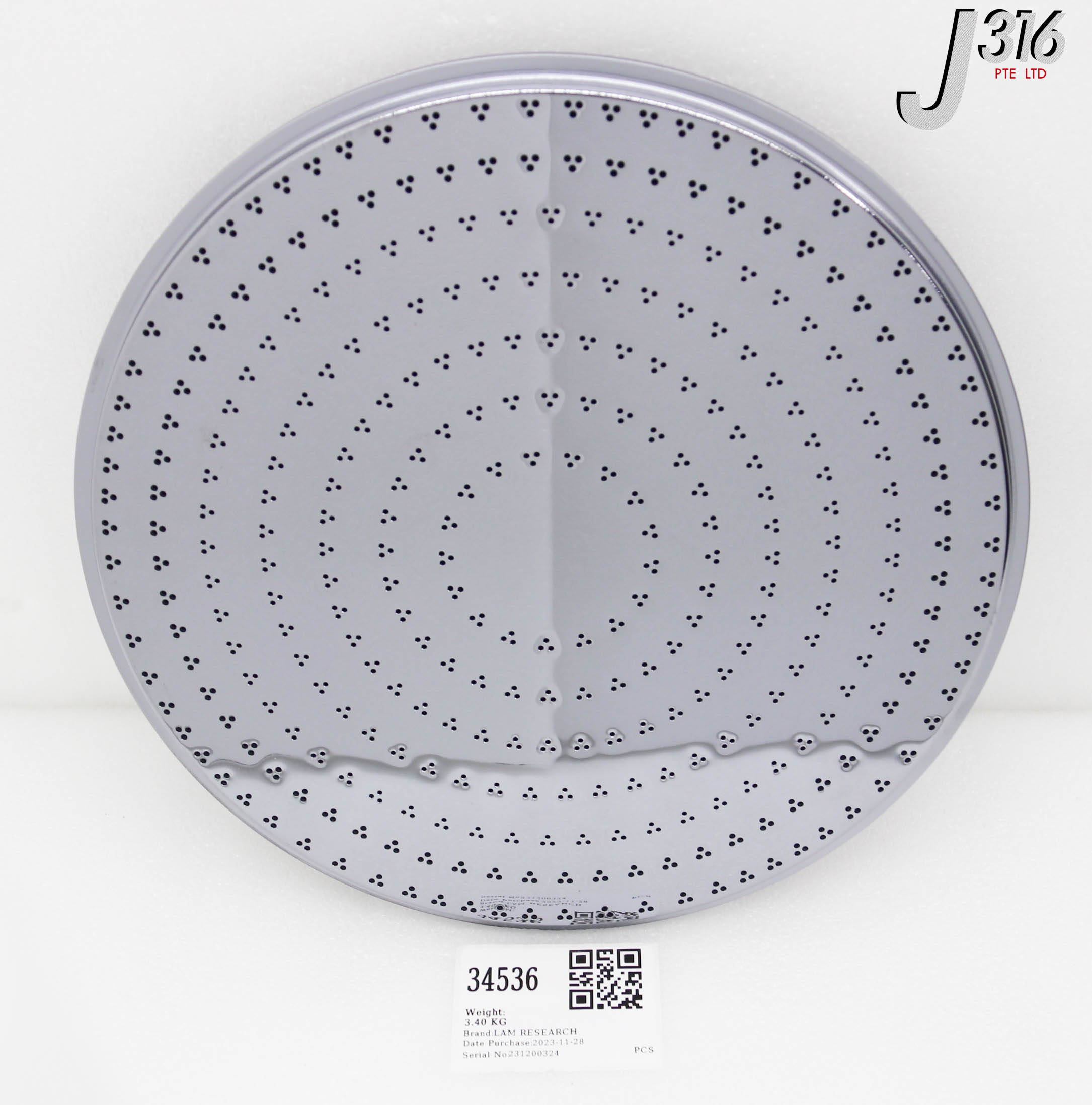 34536 LAM RESEARCH ESC ASSY, ELECTRODE INNER, SI W/ STUD, SOCKET 716 ...