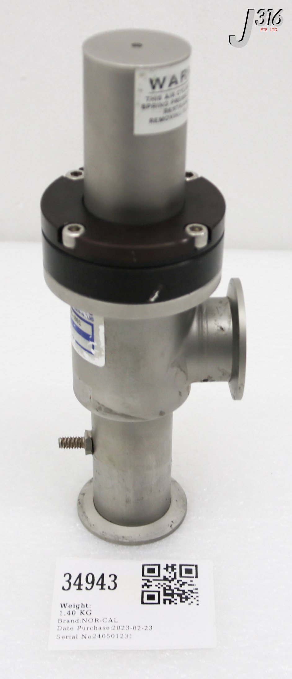 34943 NOR-CAL VALVE ISO ROUGH CHAMBER 839-032906-001 – J316Gallery