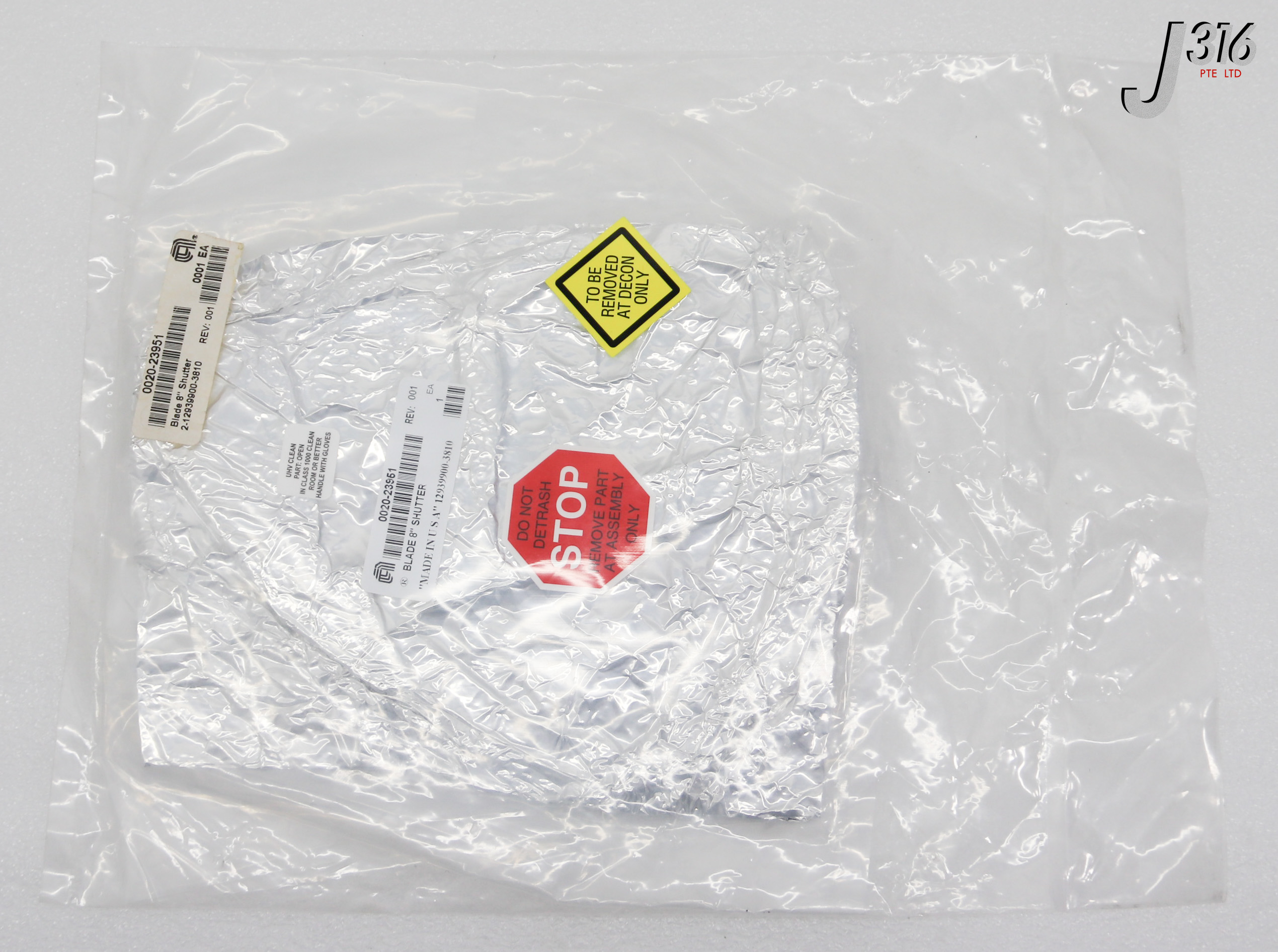 35090 APPLIED MATERIALS BLADE, 8″ SHUTTER (NEW) 0020-23951 – J316Gallery