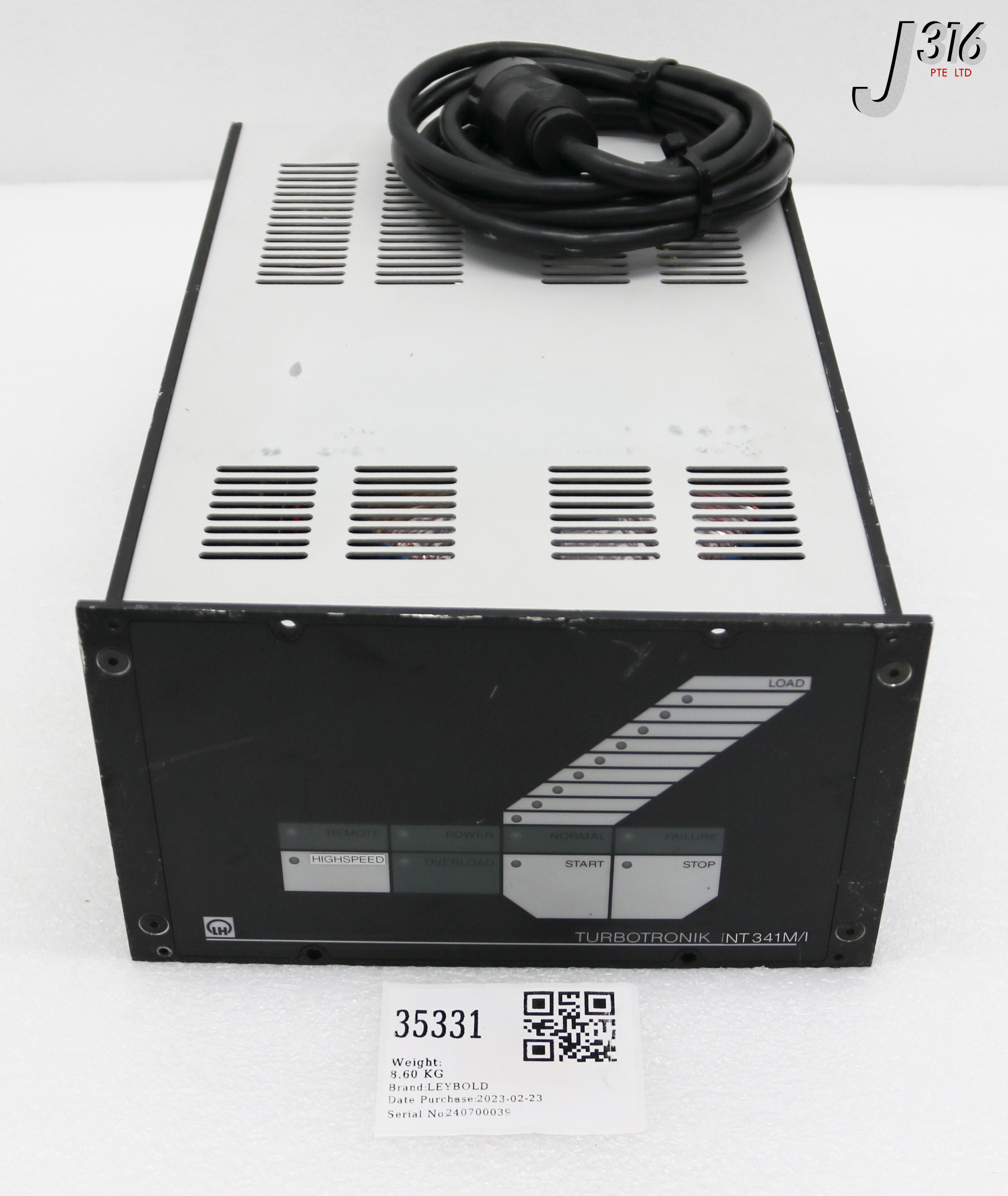35331 LEYBOLD TURBOTRONIK TURBO PUMP CONTROLLER NT341M/I – J316Gallery