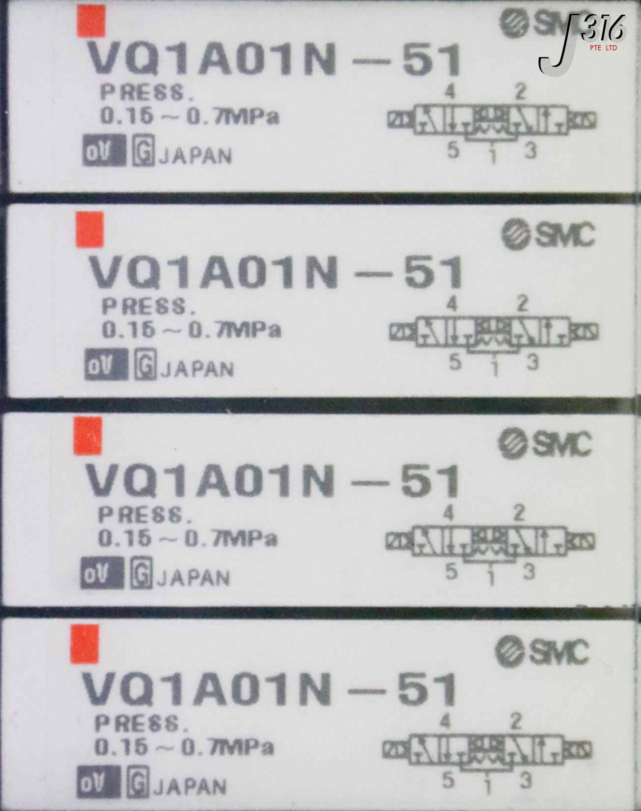 35480 SMC 4-SLOT PNEUMATIC MANIFOLD (NEW) VV5QC11-04-DAL00312 – J316Gallery