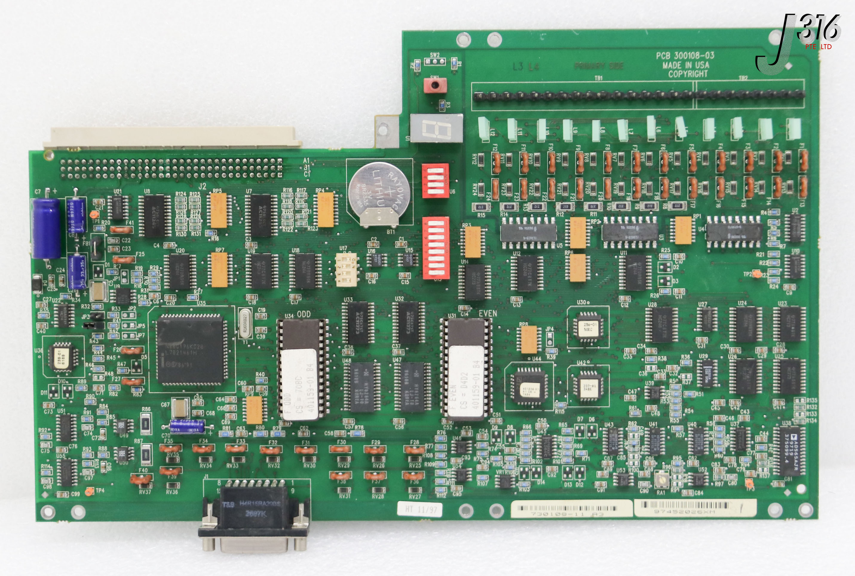 36695 EMERSON PCB, FX8300 MAIN CONTROL BOARD 300108-03 – J316Gallery