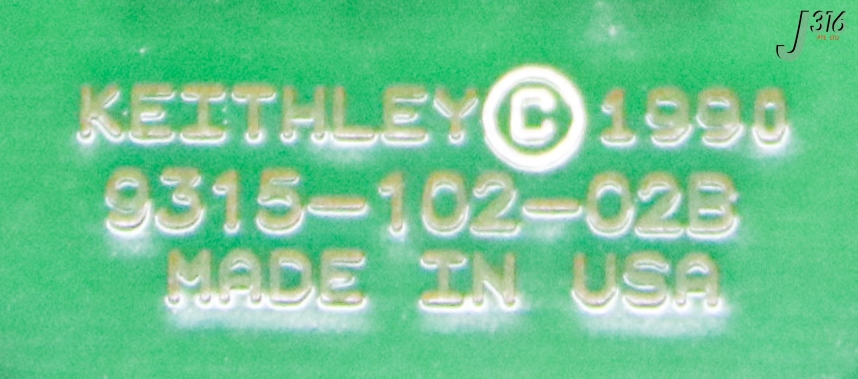 37440 KEITHLEY PCB, HIGH-VOLTAGE MATRIX PIN MODULE, 9315-102-02 9315 ...