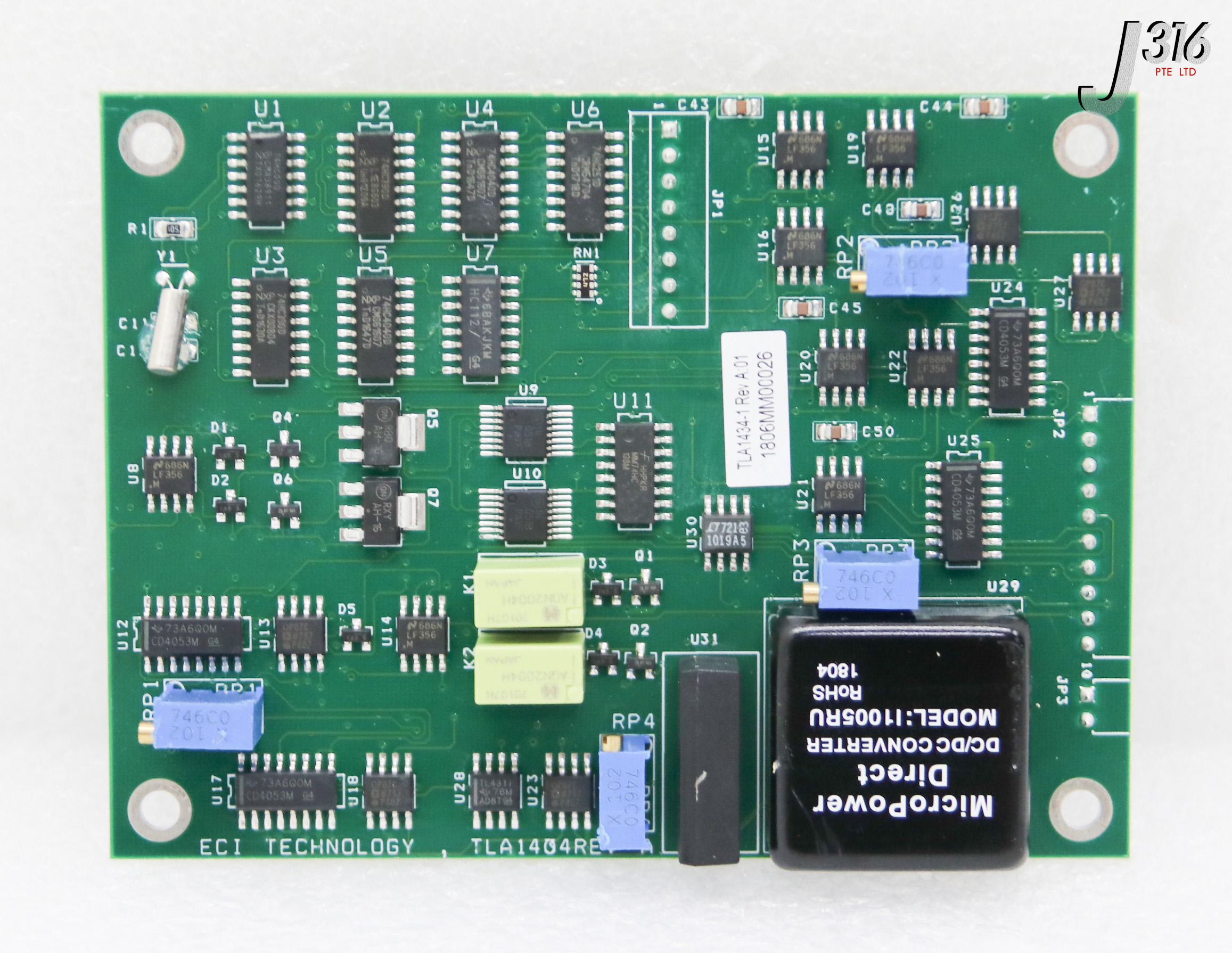 37800 ECI TECHNOLOGY PCB ASSY TLA1434-1 – J316Gallery